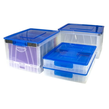 Storex Premium Plastic File Crate, Holds Letter and Legal Folders ...