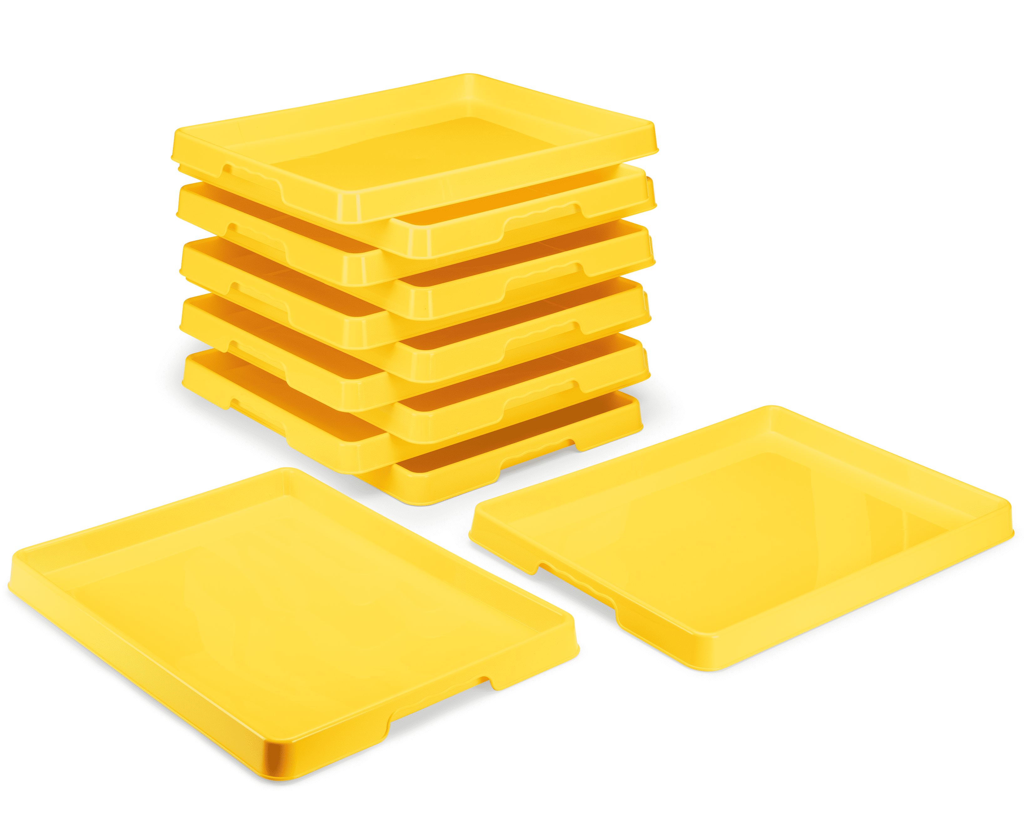 Storex Plastic Craft and Hobby Tray, 12 x 16 in, Yellow, 12-Pack ...