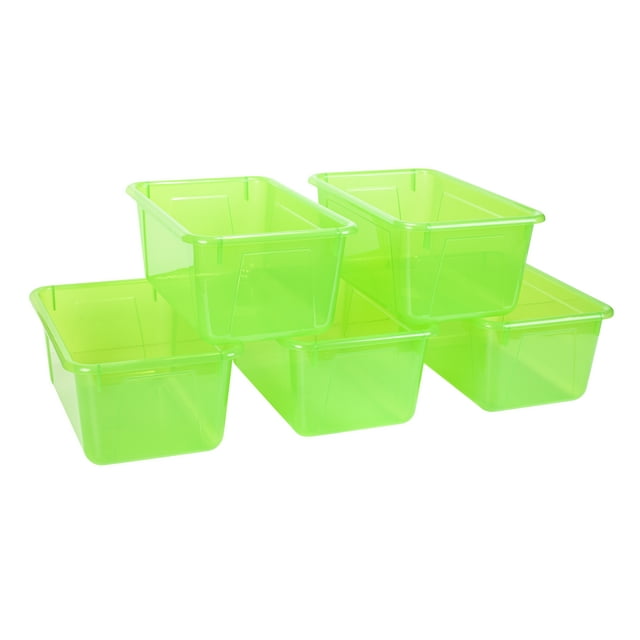 Storex Plastic Cubby Bin, Craft and Supply Storage for Kids, Candy ...