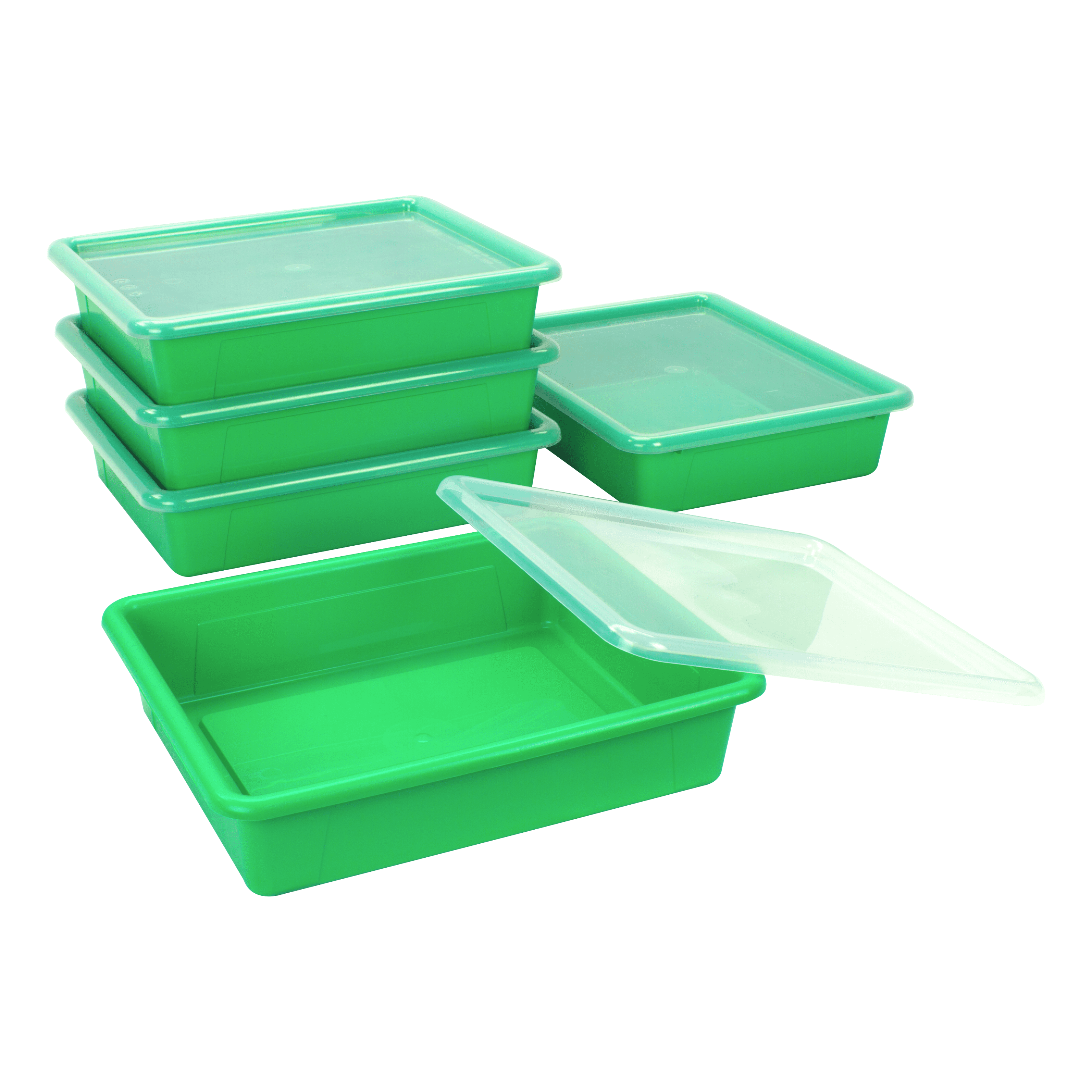 Free Shipping! Storex Plastic Storage Tray with Lid, Letter-size Paper ...