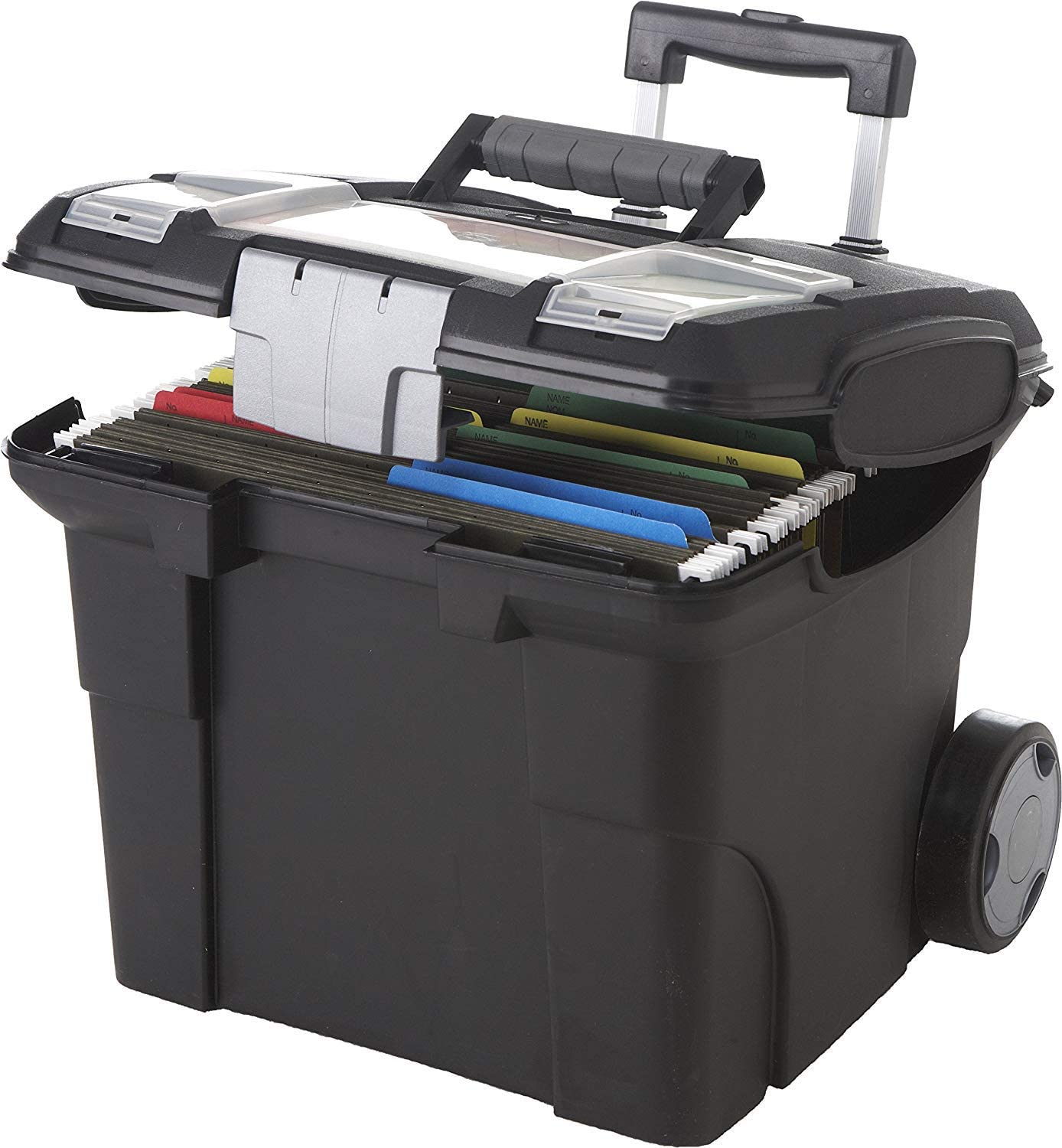 Storex - Premium File Cart, 15w x 16 3/8d x 14 1/4h - Black - Walmart.com
