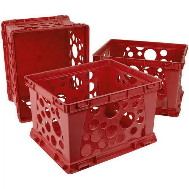 Storex Premium Plastic File Crate, Holds Letter and Legal Folders ...