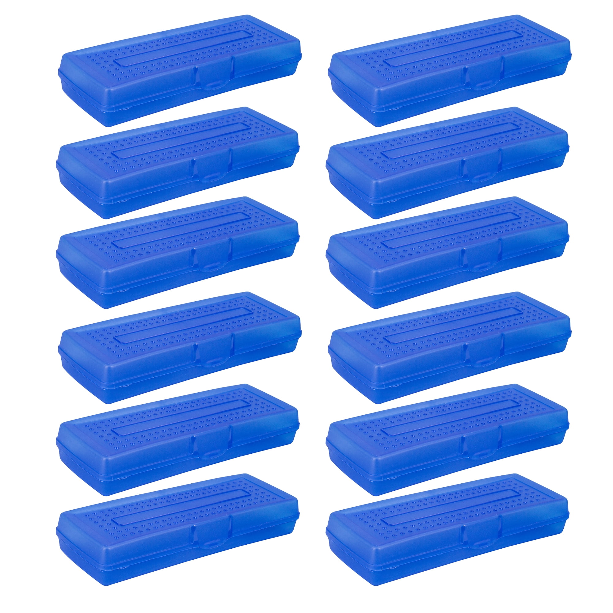 Storex Single Mini Pencil Storage Case, Assorted Colors, Pack of 12 ...