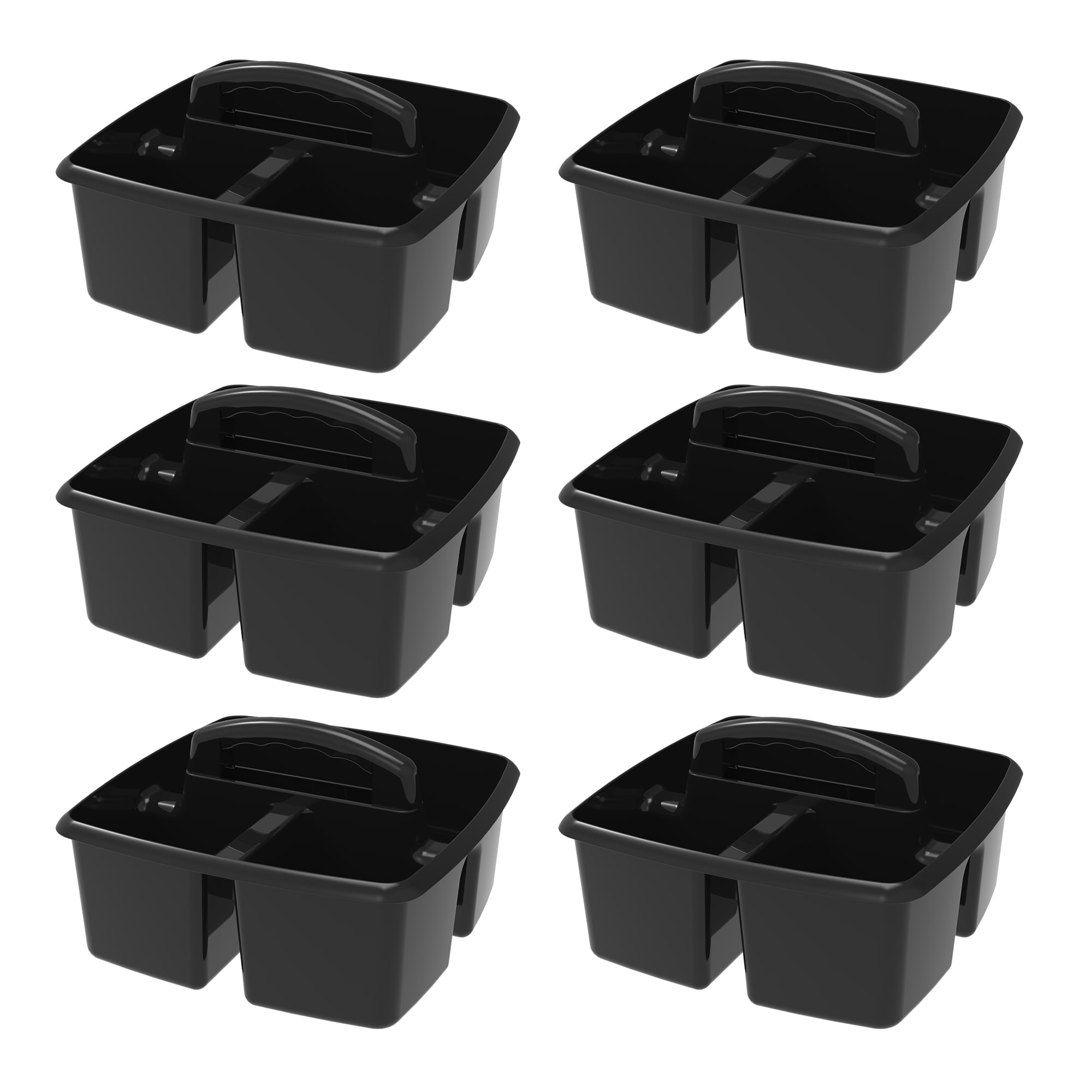 Storex Small Caddy, Black, Pack of 6 - Walmart.com