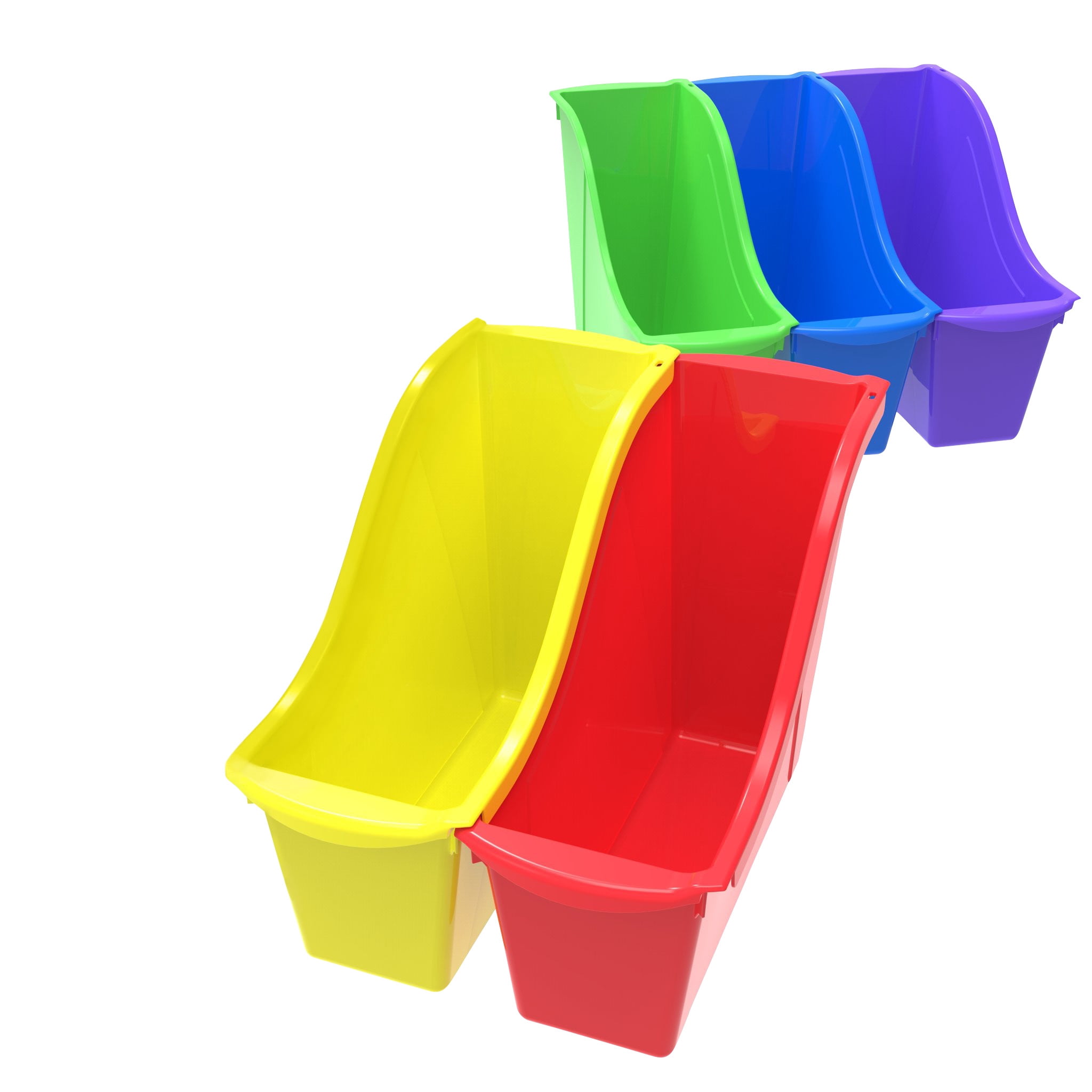 Storex Small Interlocking Book Bins, 11-3/4 x 4-1/2 x 8-1/2 Inches ...