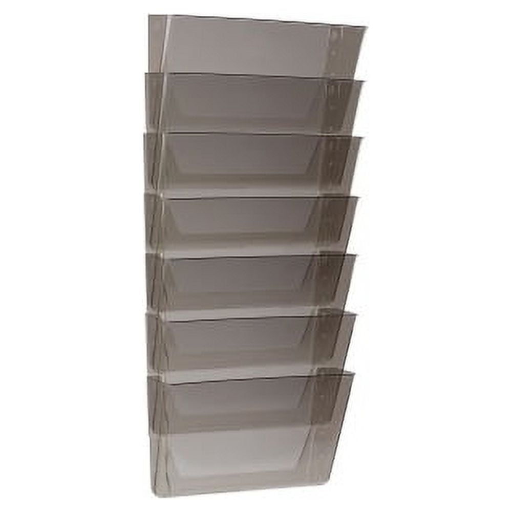 Storex Stacking Wall Pocket Set 7" Height x 4" Width13" Length - Smoke ...