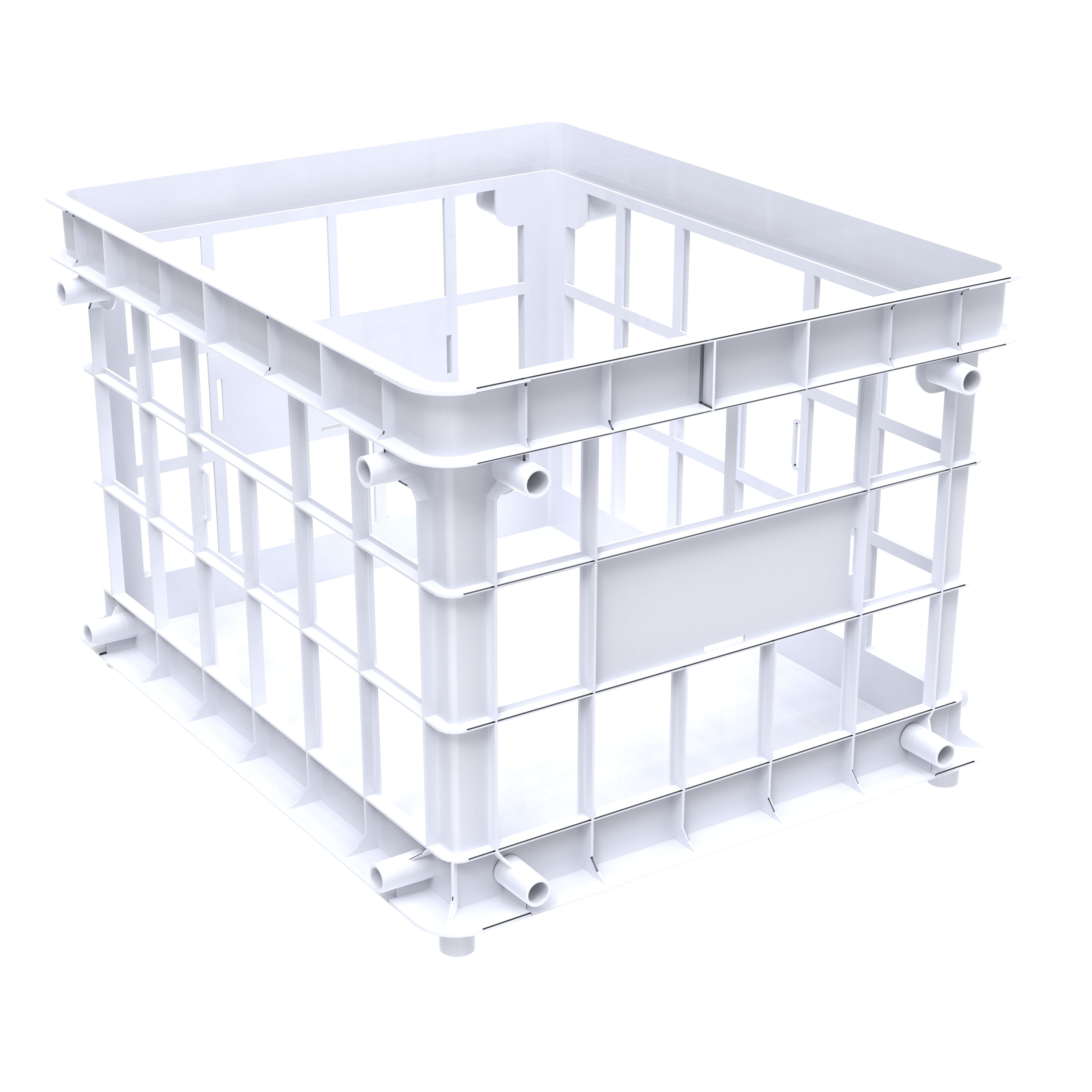Storex Standard File Crate, Holds Letter and Legal Folders, White, 3 ...