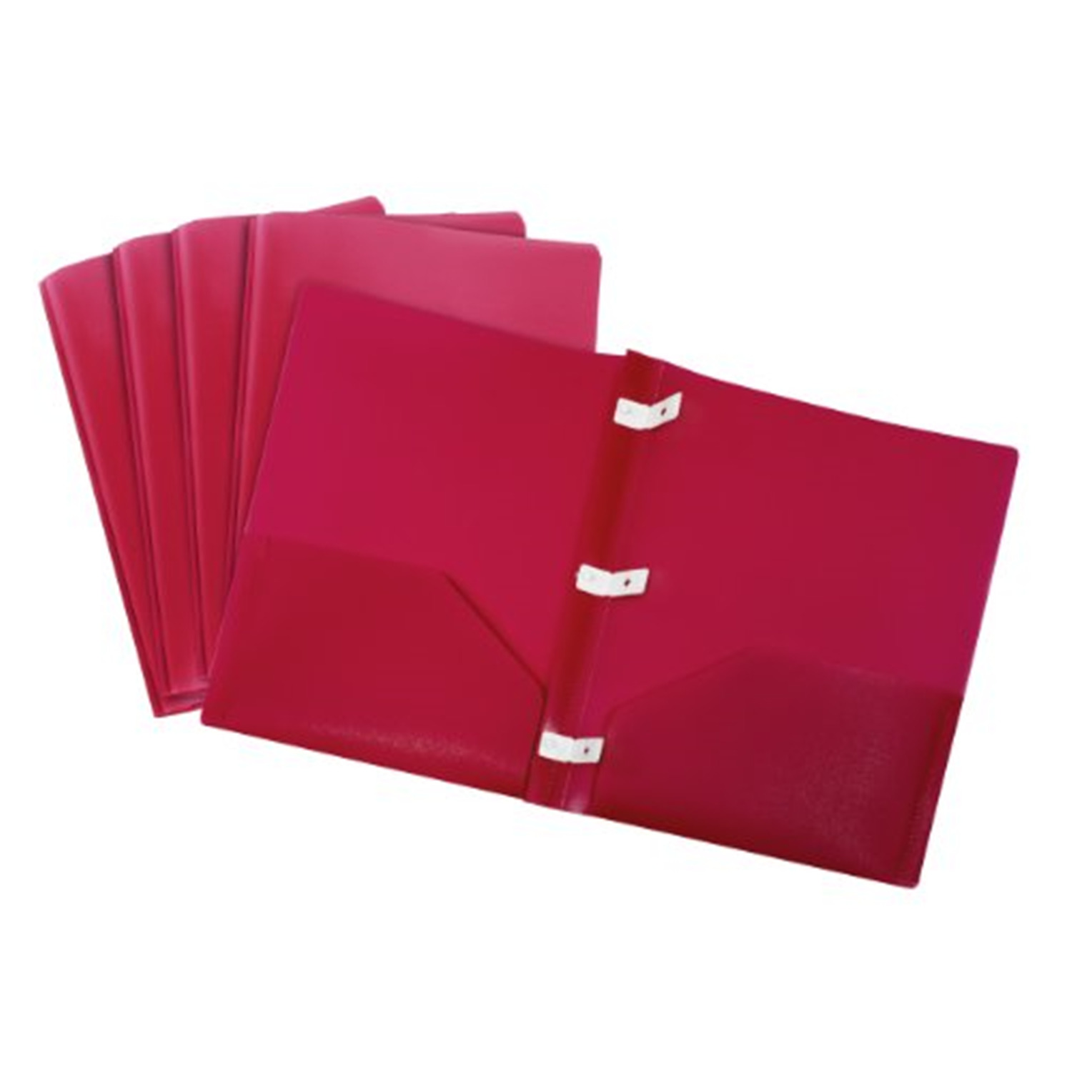 Storex Tear Resistant Two-pocket folder with Plastic Prongs by Storex ...