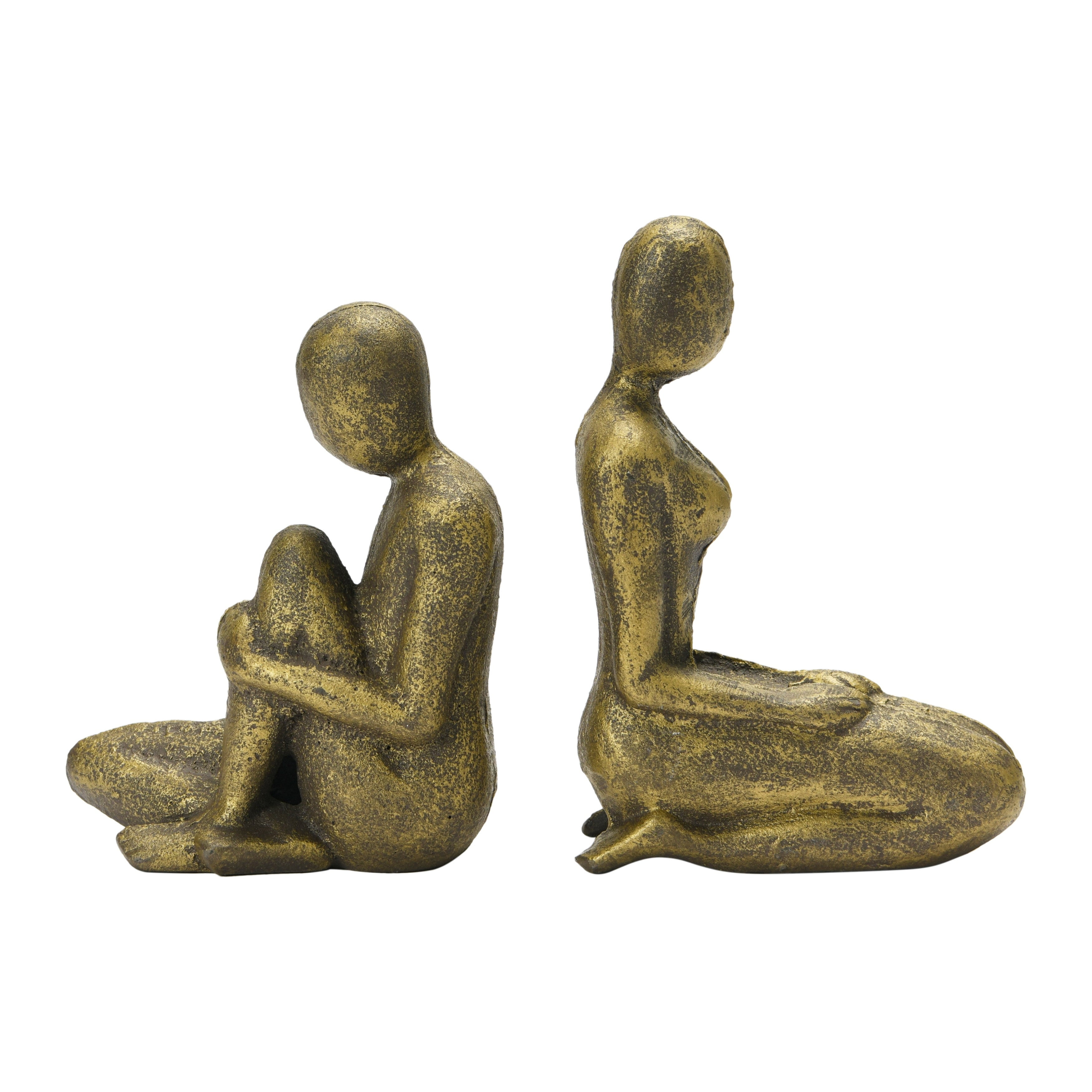 Storied Home Cast Iron Sitting Women Bookends, Set of 2 - Walmart.com