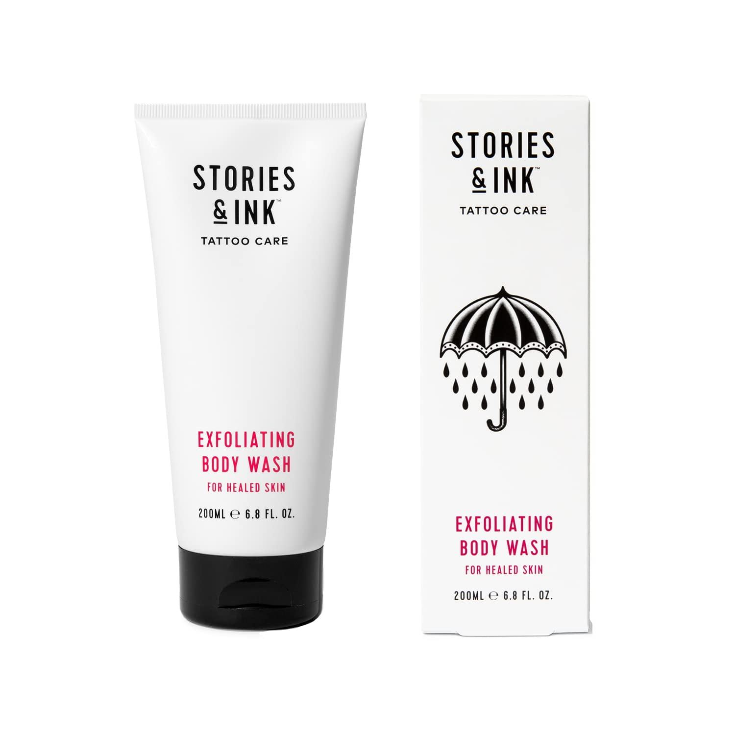 Stories & Ink Tattoo Care - Exfoliating Body Wash - Gently Removes Dead ...