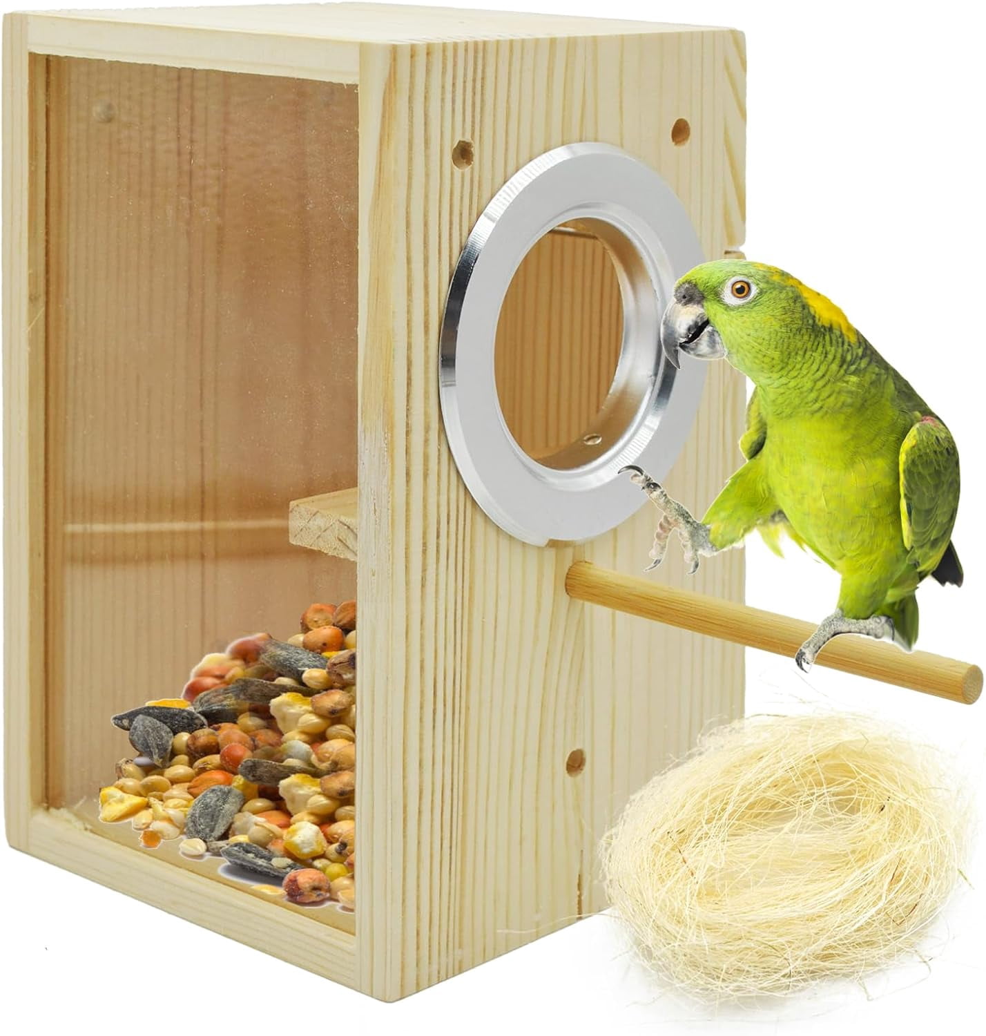 StorifyX Nesting Box Transparent Bird House Bird Nest Box for Cage ...