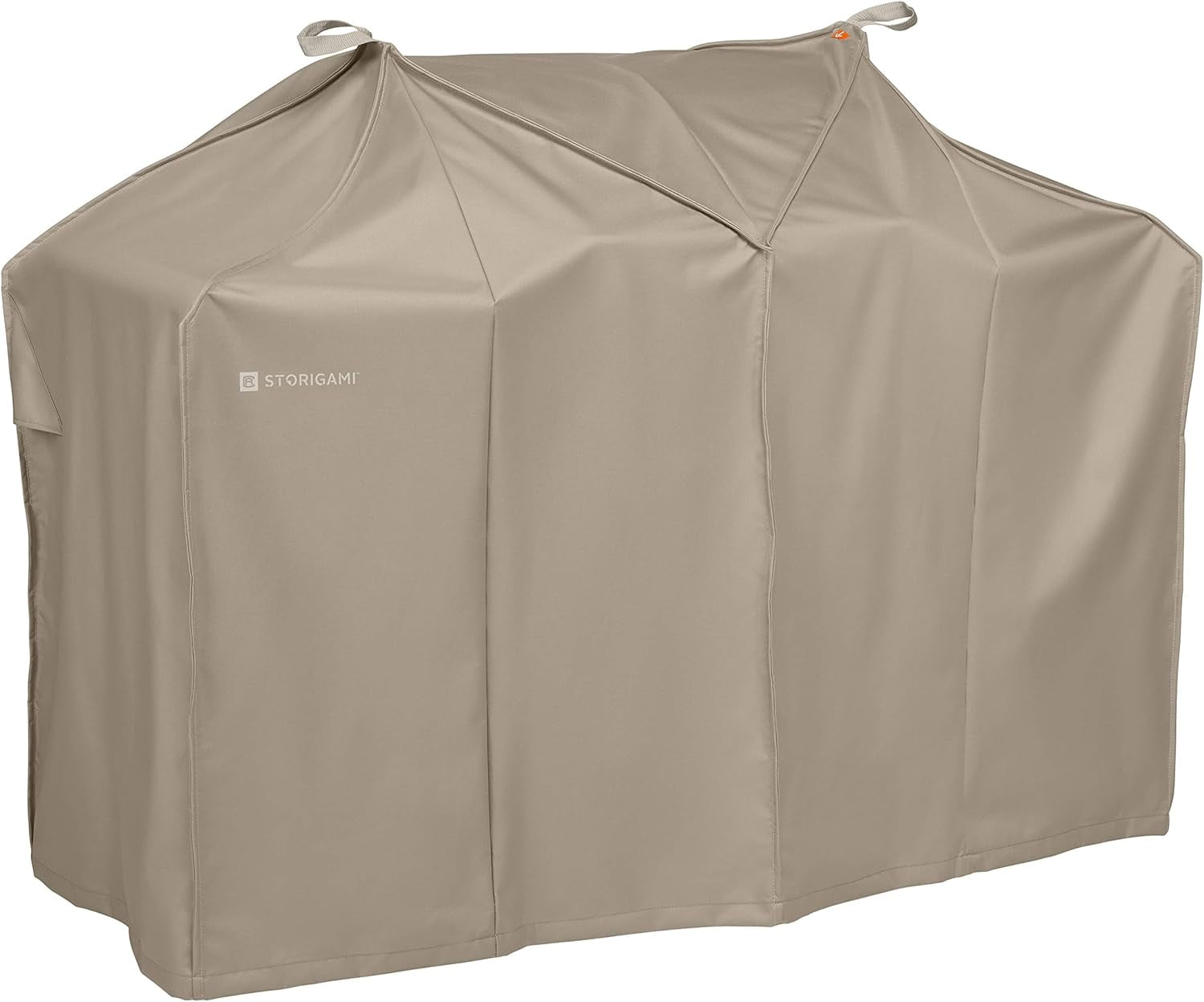 Storigami 64 Inch Water-Resistant BBQ Grill Cover, Easy Fold, Goat Tan ...