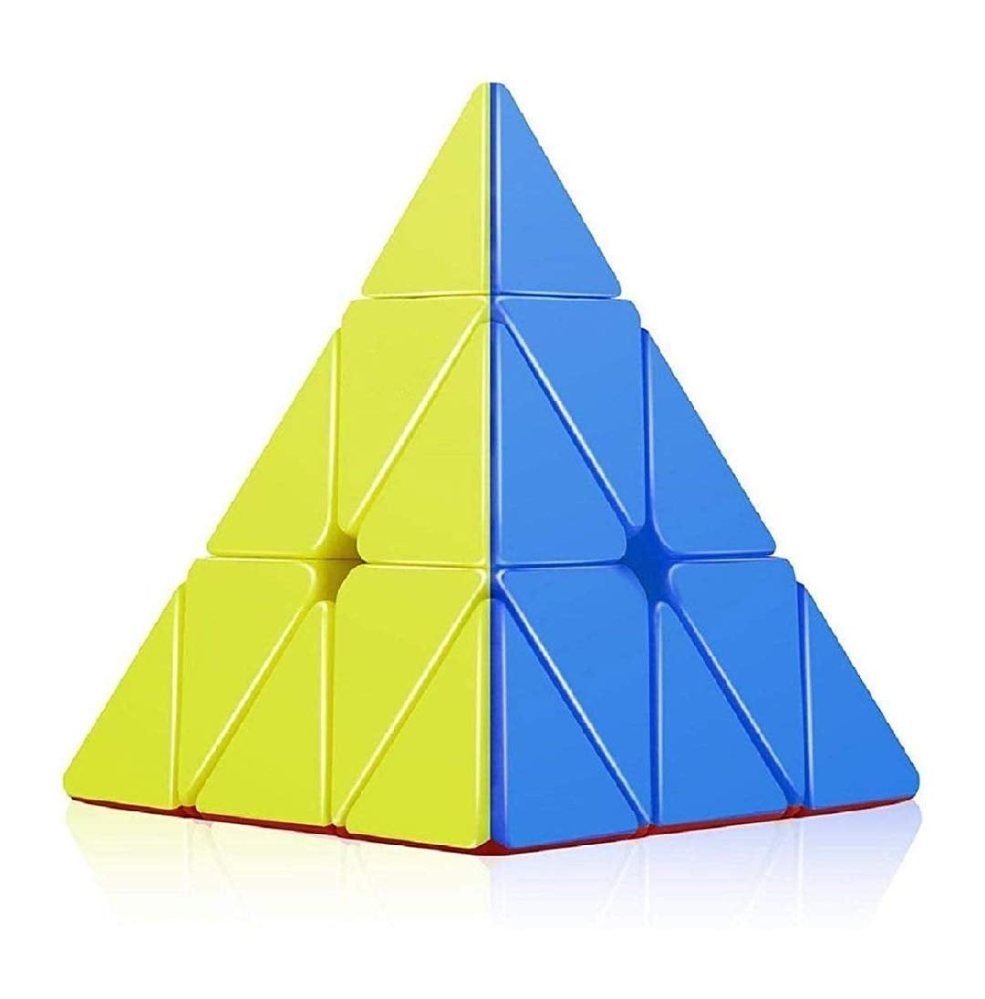 Storio Kid Cubes Pyramid High Speed Sticker Less Magic Puzzle Cube Game ...