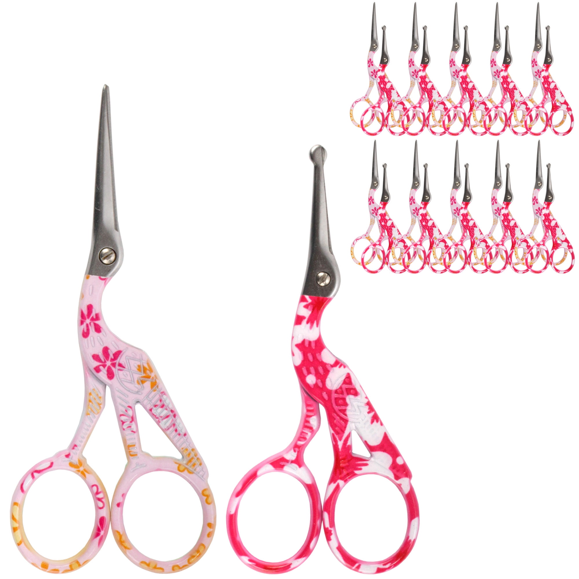 Stork Bird Rounded Safety Tip Embroidery Craft Stainless Steel Crane ...