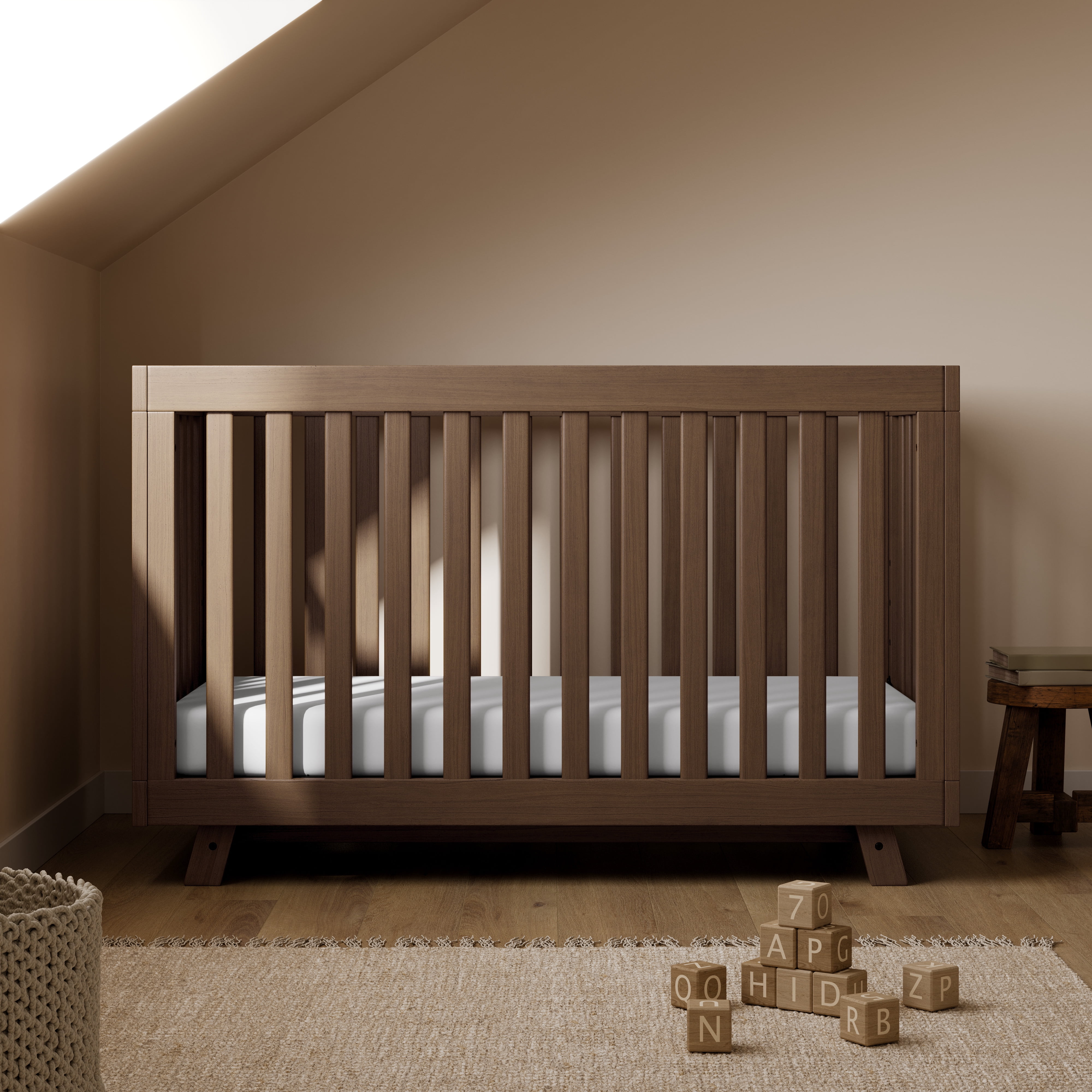 Storkcraft Beckett 3-in-1 Convertible Baby Crib, Hazelnut - Walmart.com