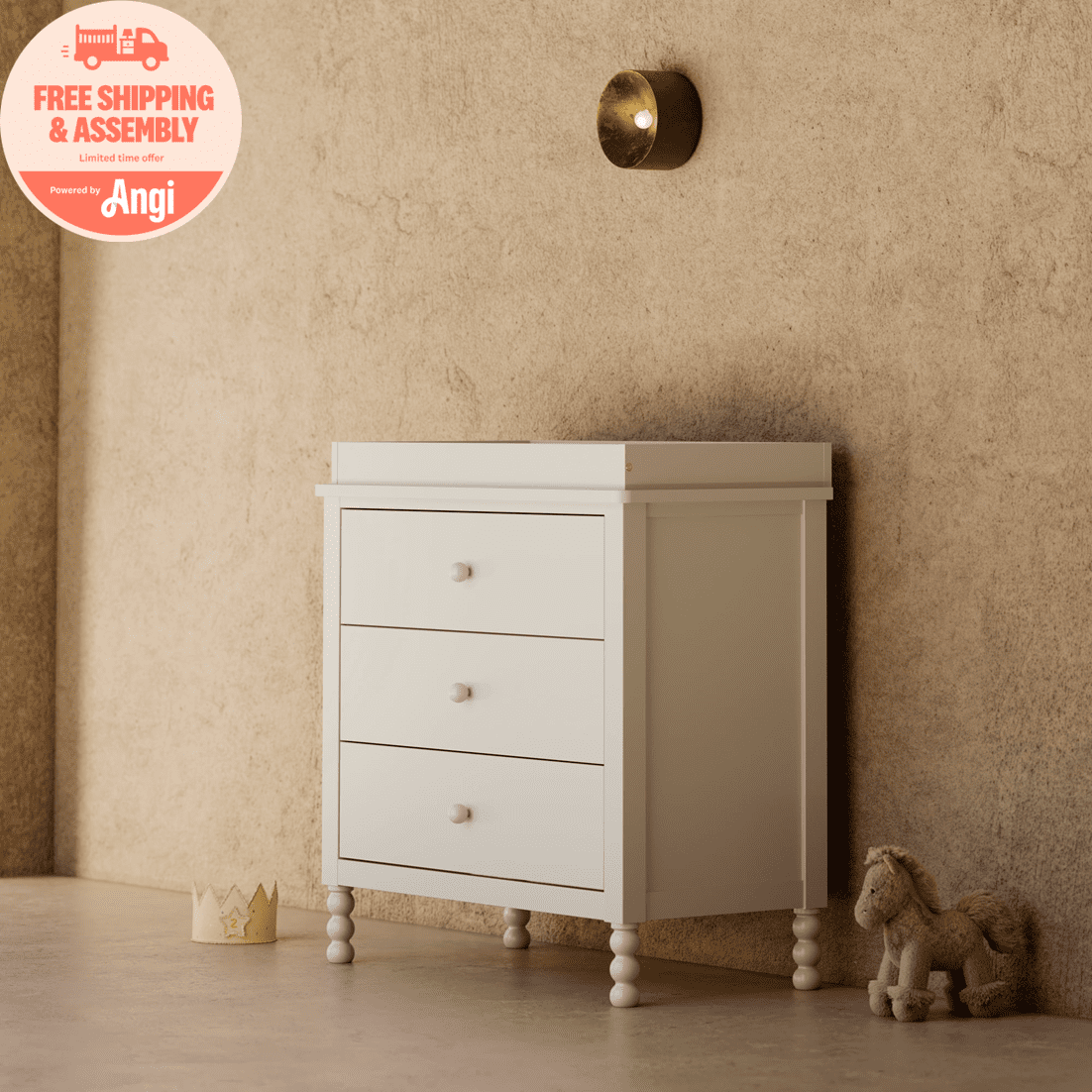 Nursery Chest & Topper | Durable dress - Walmart Business Supplies