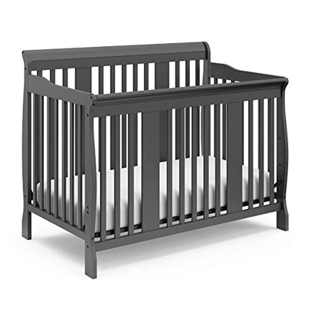 Storkcraft Tuscany 4-in-1 Convertible Baby Crib Gray - Walmart.com