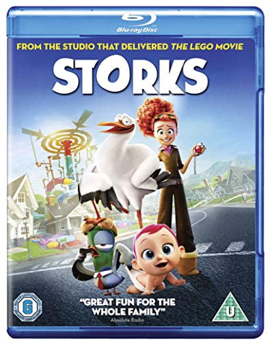 Storks (2016) (Blu-ray) Andy Samberg Danny Trejo Jennifer Aniston ...