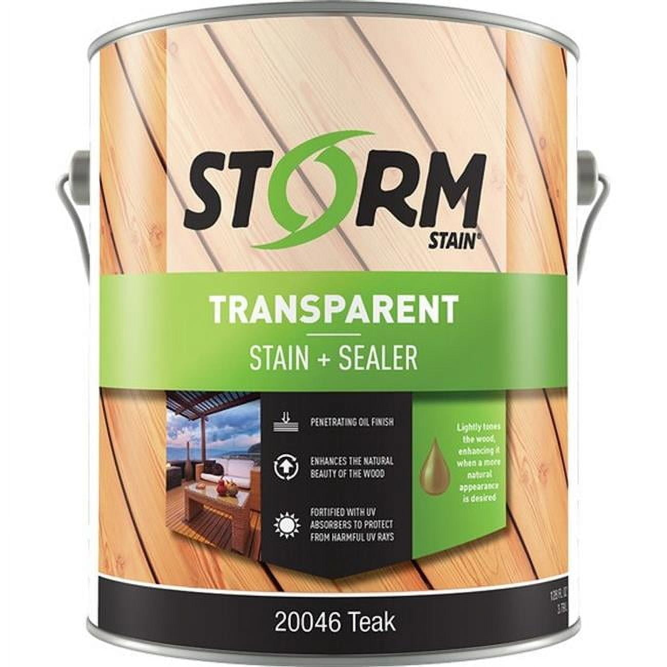 Storm 20146-1 1 gal Teak Transparent Stain & Sealer 250 VOC - Walmart.com
