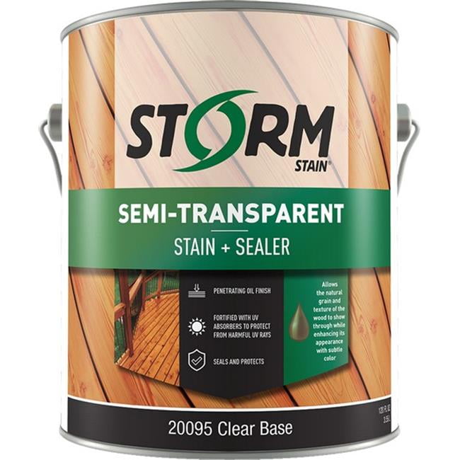 Storm 20195-1 1 gal Clear Base Semi-Transparent Stain & Sealer 250 VOC ...