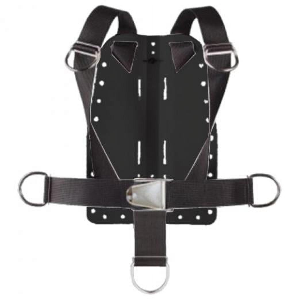storm accessories aluminum back plate with harness & crotch strap for ...