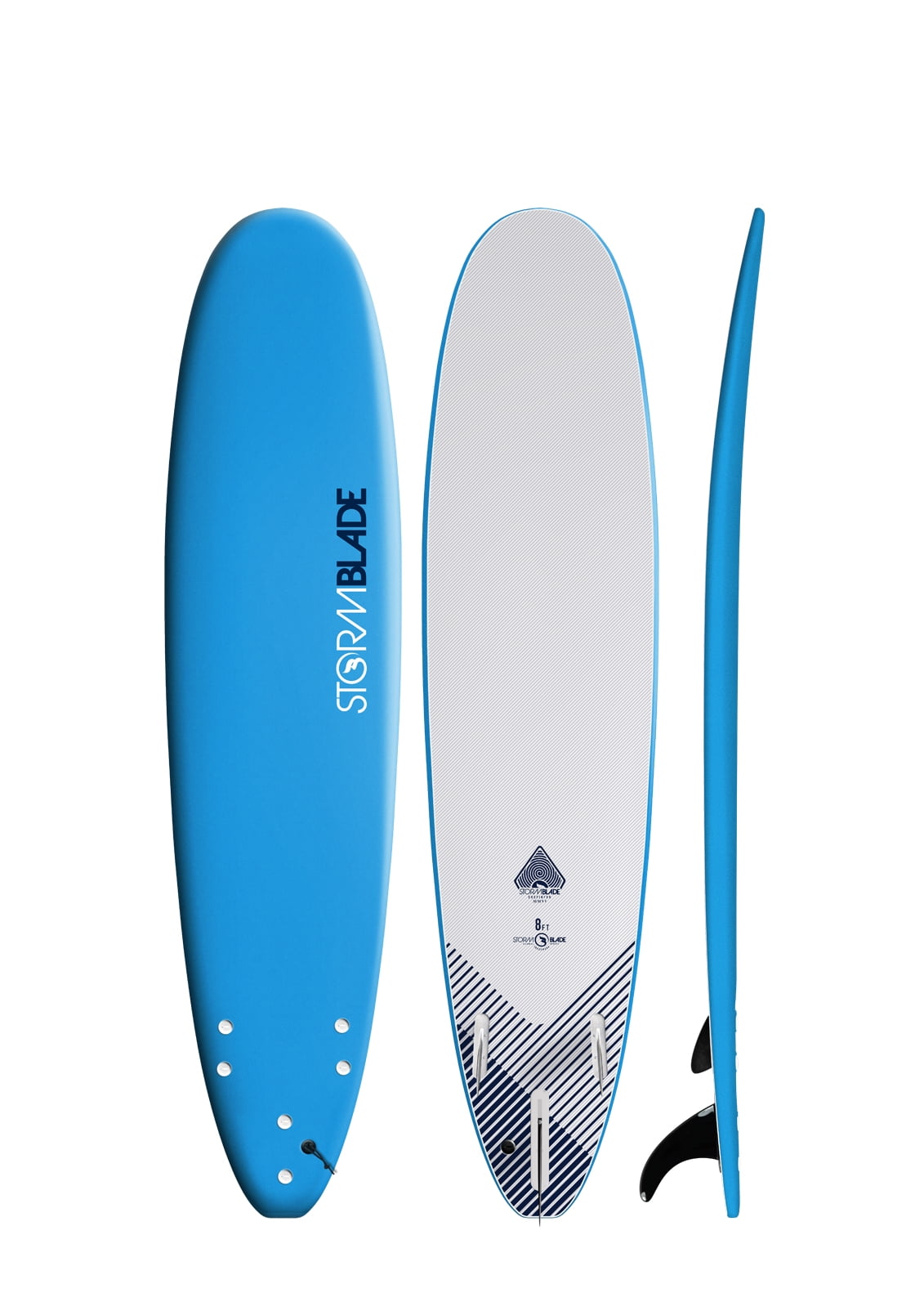Storm Blade Classic Surfboard Azure Blue 8ft0in - Walmart.com