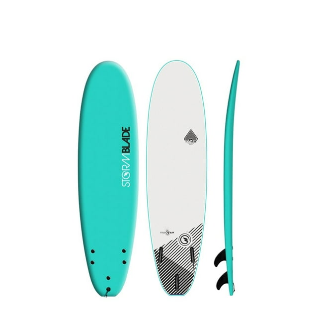 Storm Blade 8ft0in Classic Soft Foam Surf Beach Board for Adults ...