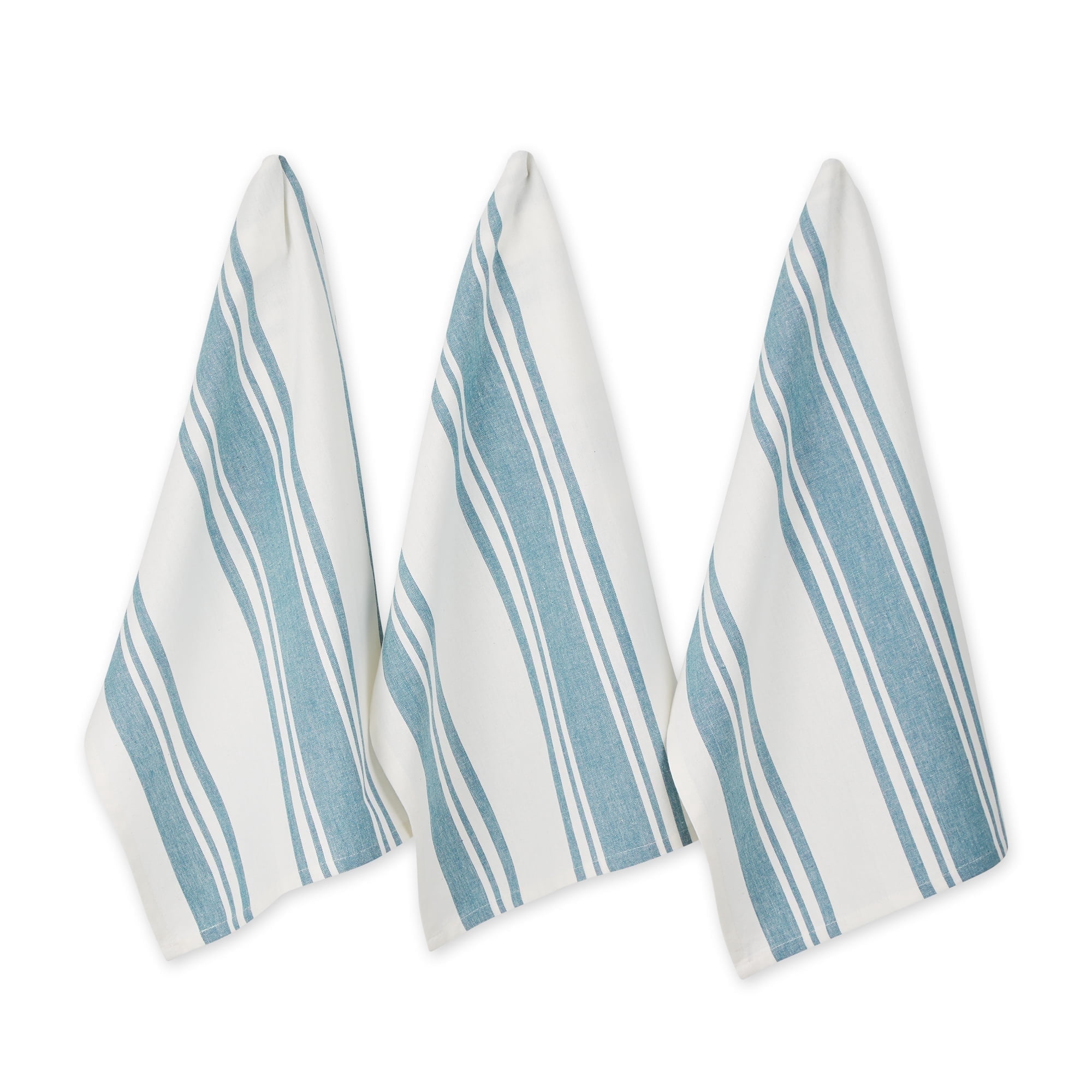 Storm Blue Chef Stripe Dishtowel (Set Of 3) - Walmart.com