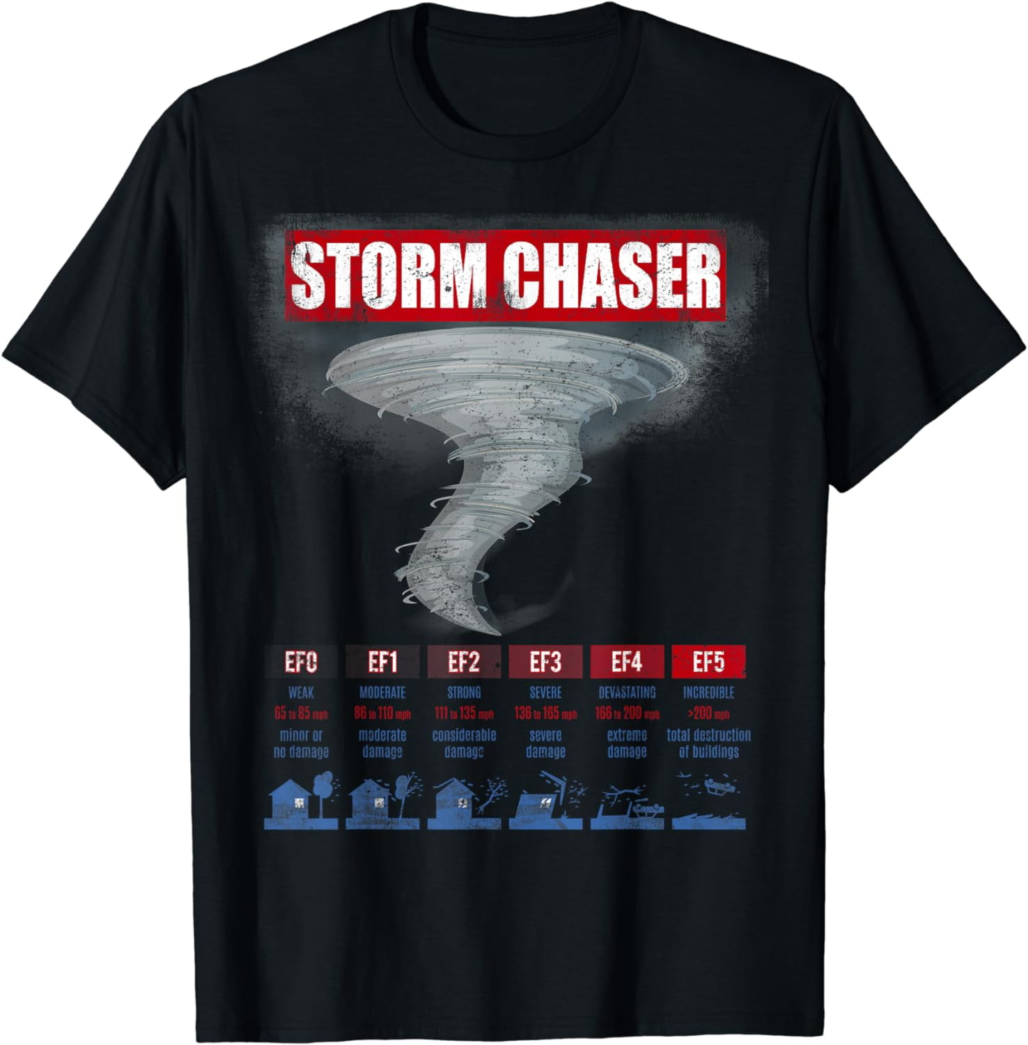 Storm Chaser Hurricane Chasing Bad Weather T-Shirt - Walmart.com