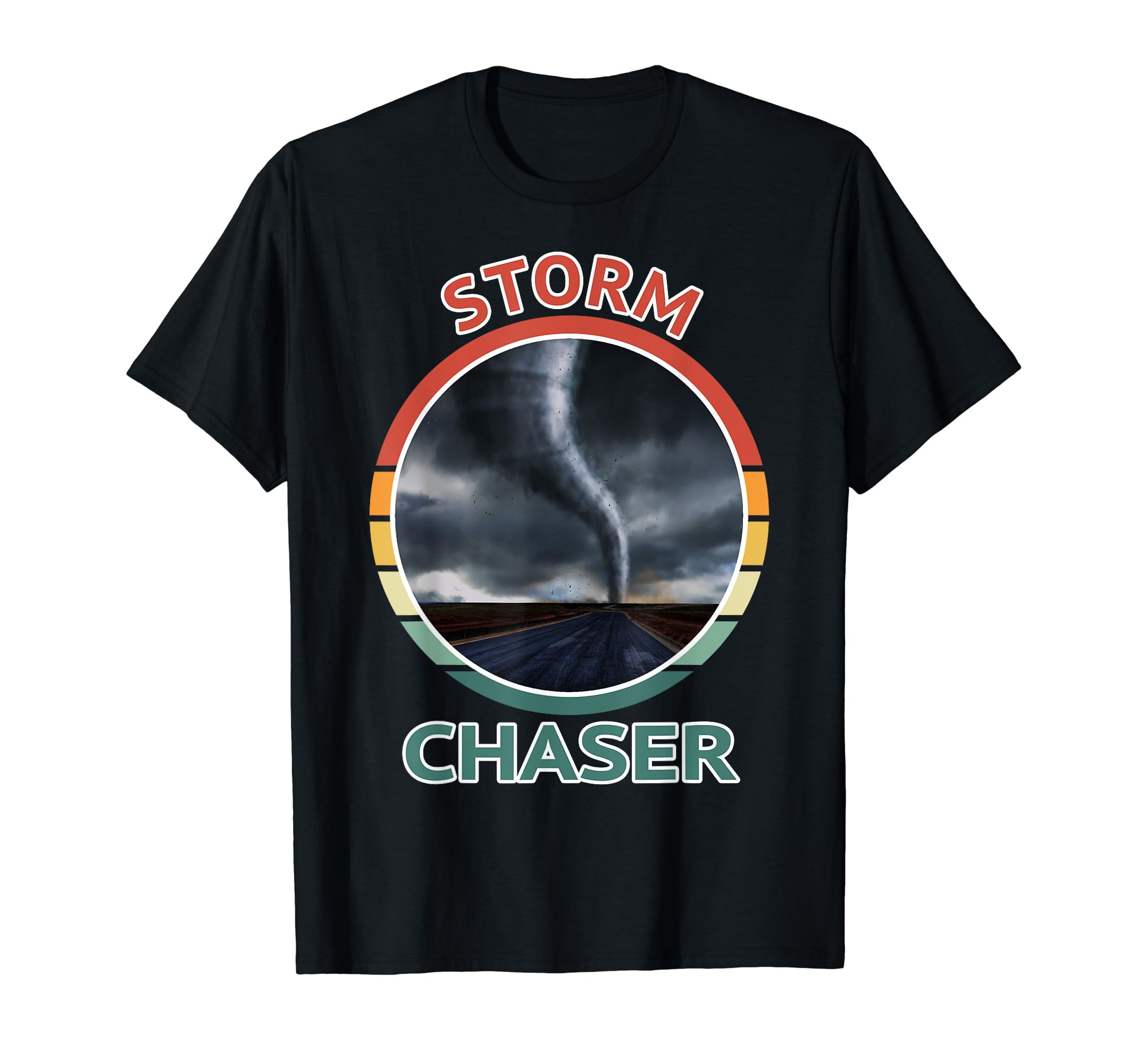 Storm Chaser Weather Tornado Hurricane Retro Graphic Design T-Shirt ...