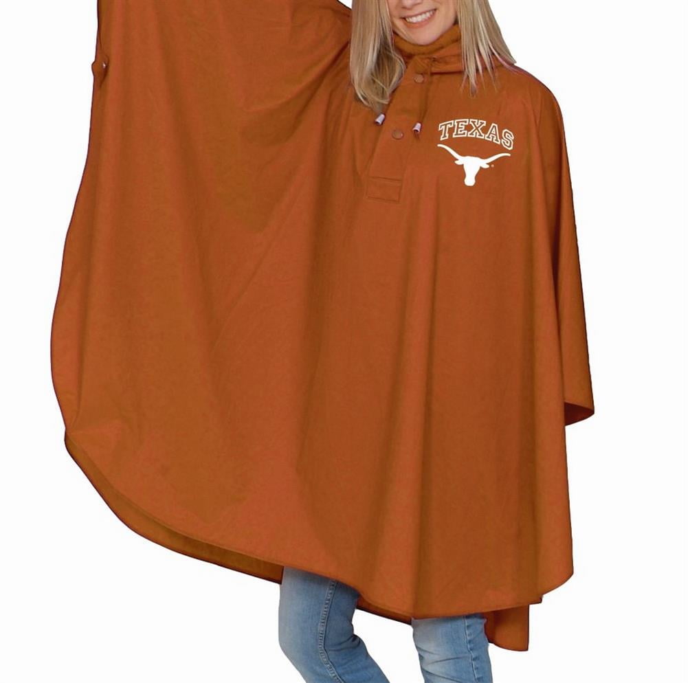 University of Texas Longhorns Poncho Heavy Weight Adult Hooded Poncho ...