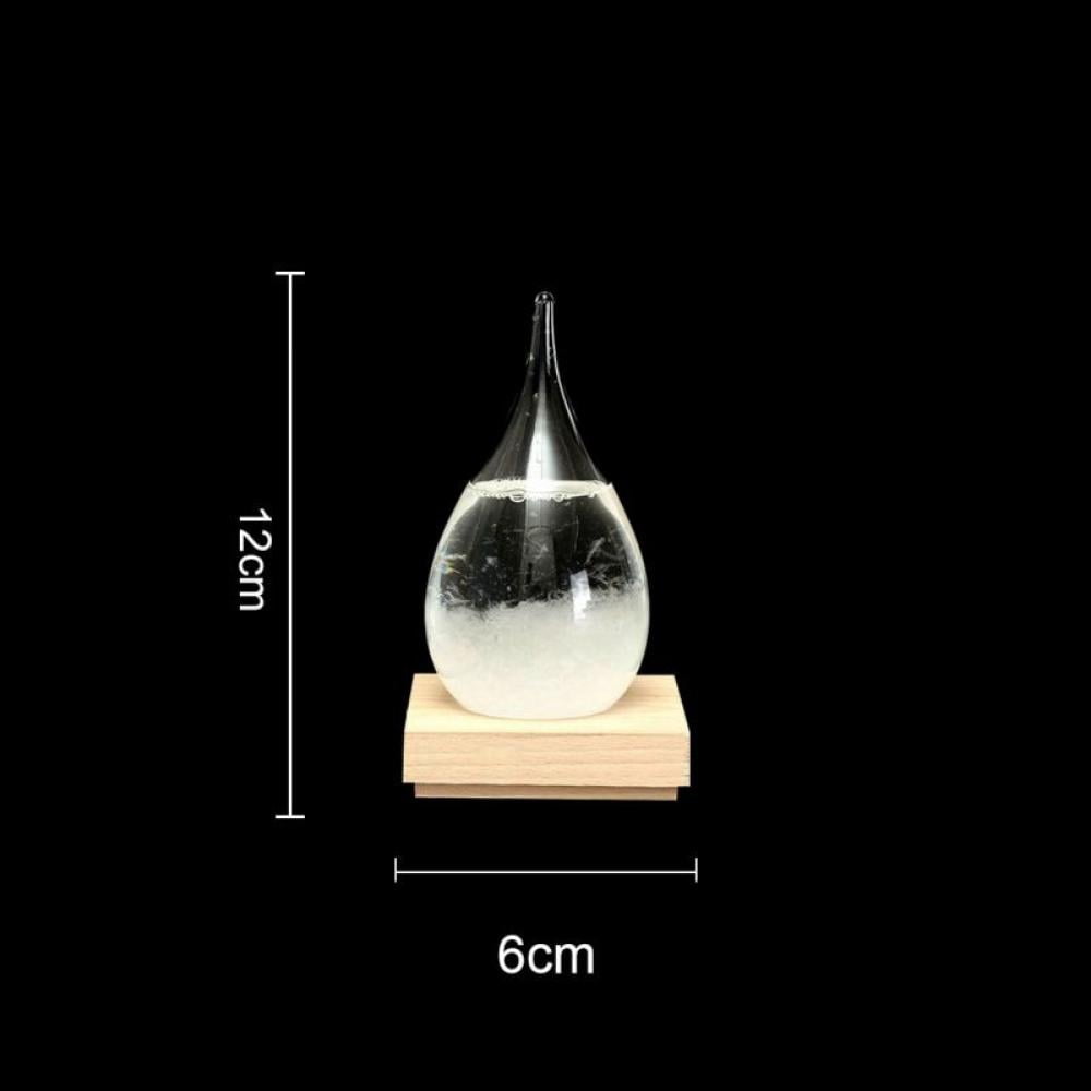 Storm Glass Weather Predict Glass Ball with Base Ornament For Home ...
