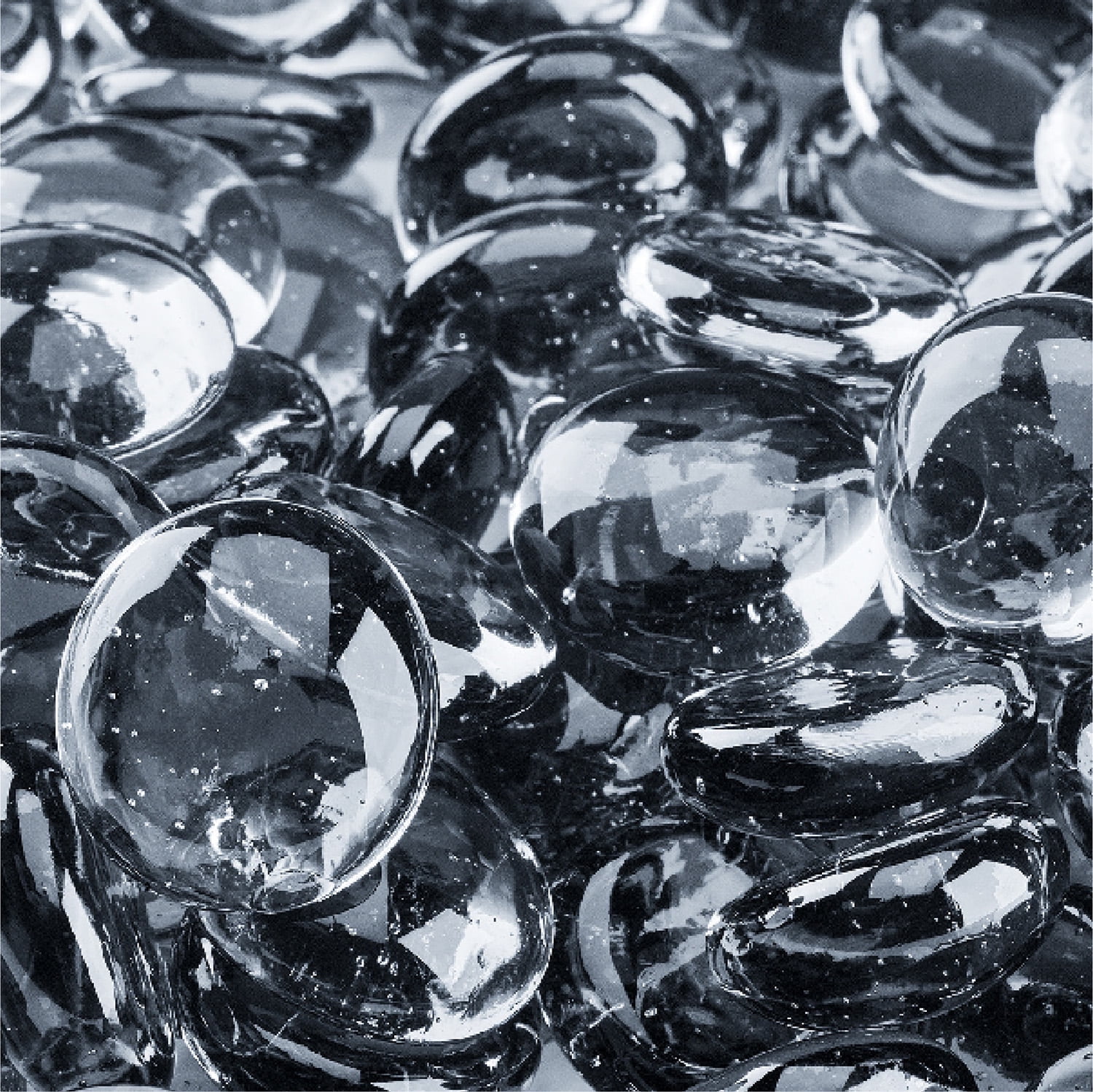 Storm Gray Fire Pit Glass Beads | 3/4", 10 lbs - Walmart.com