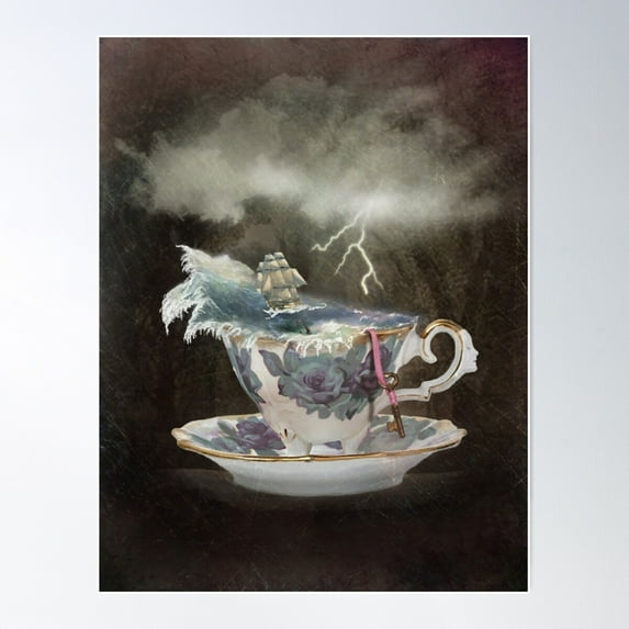 Storm In A Teacup Poster Wall Art, Modern Wall Decor For Living Room ...