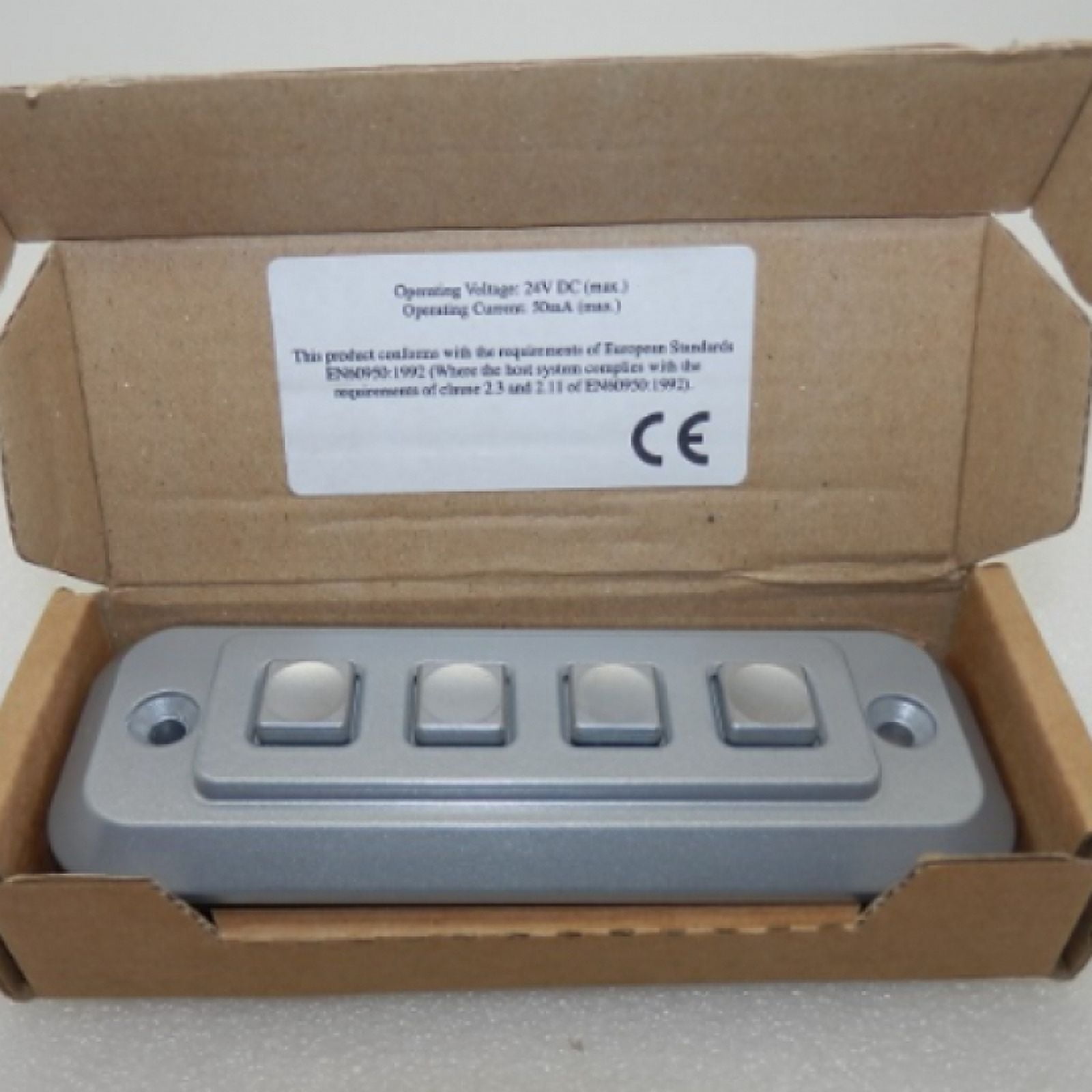 Storm Interface 1000 Series IP65 4-Key Keypad Chromed Die-Cast Zinc ...