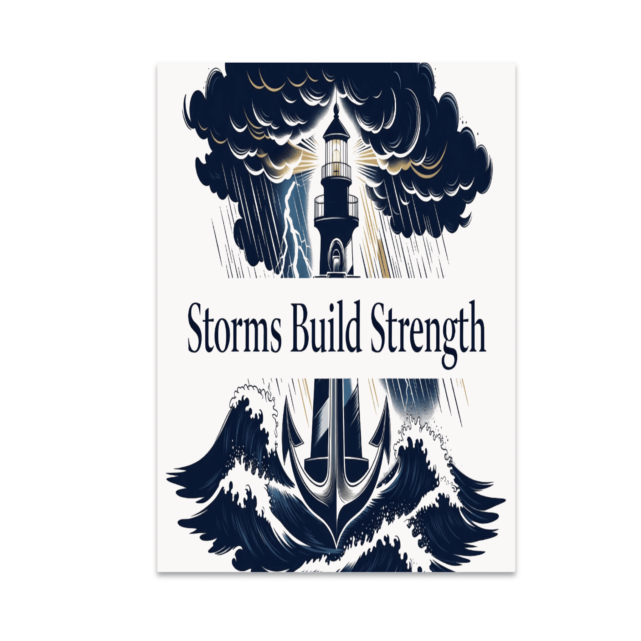 Storm Strength Beacon Nautical Resilience Art - Home Decor Enthusiast ...
