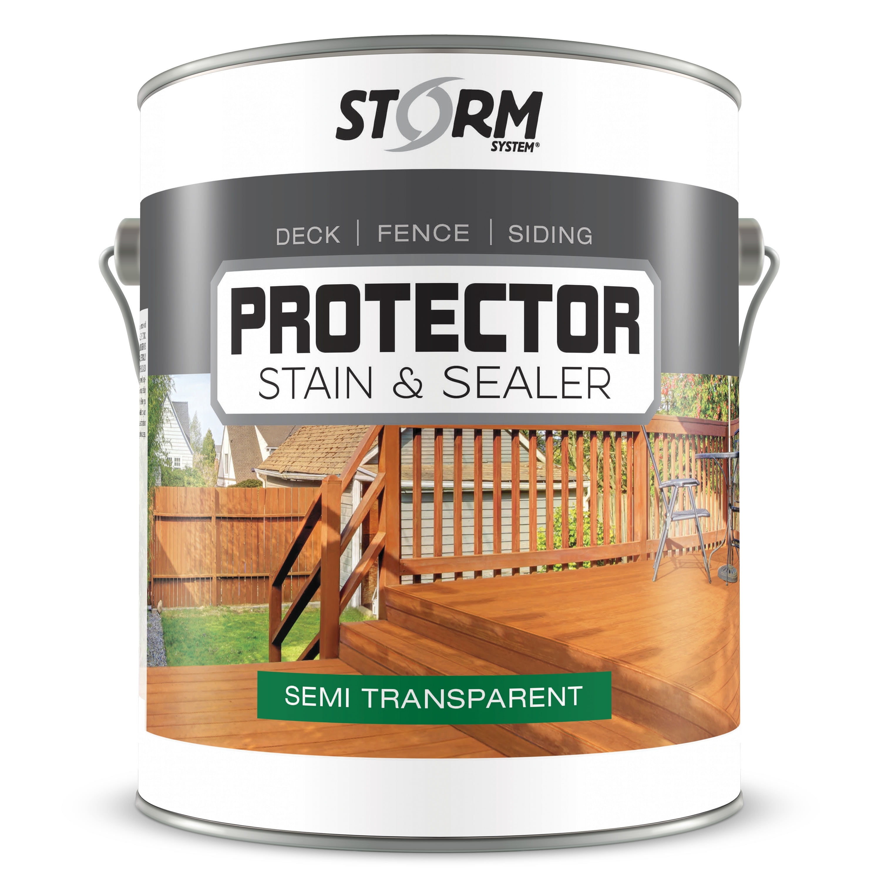Storm System Semi-Transparent Wood Stain & Sealer - Black Walnut, 1 ...