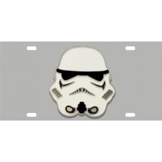 Storm Trooper 3D Stainless Steel License Plate - Walmart.com