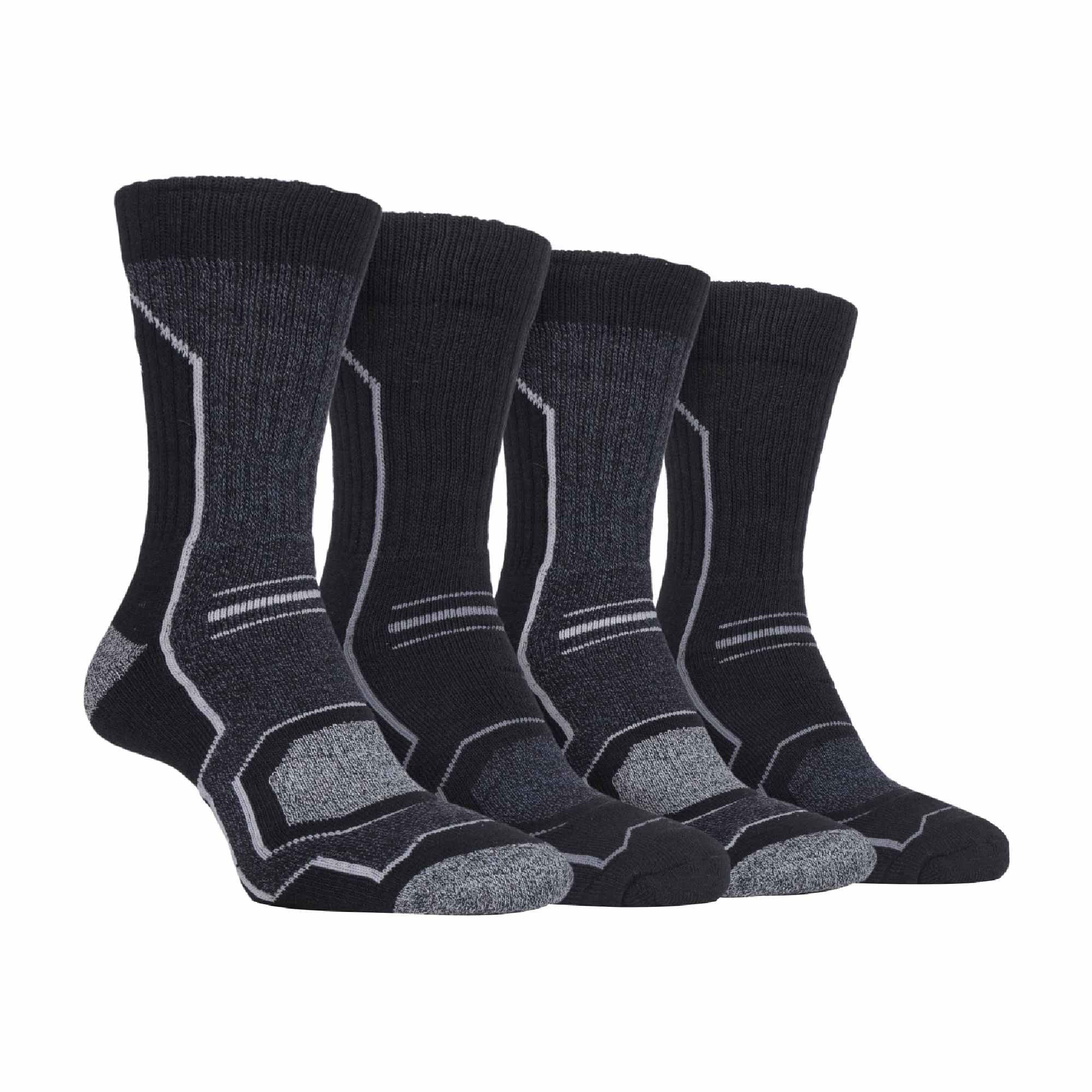 Storm Valley - 4 Pairs Mens Cushioned Anti Blister Breathable Walking ...