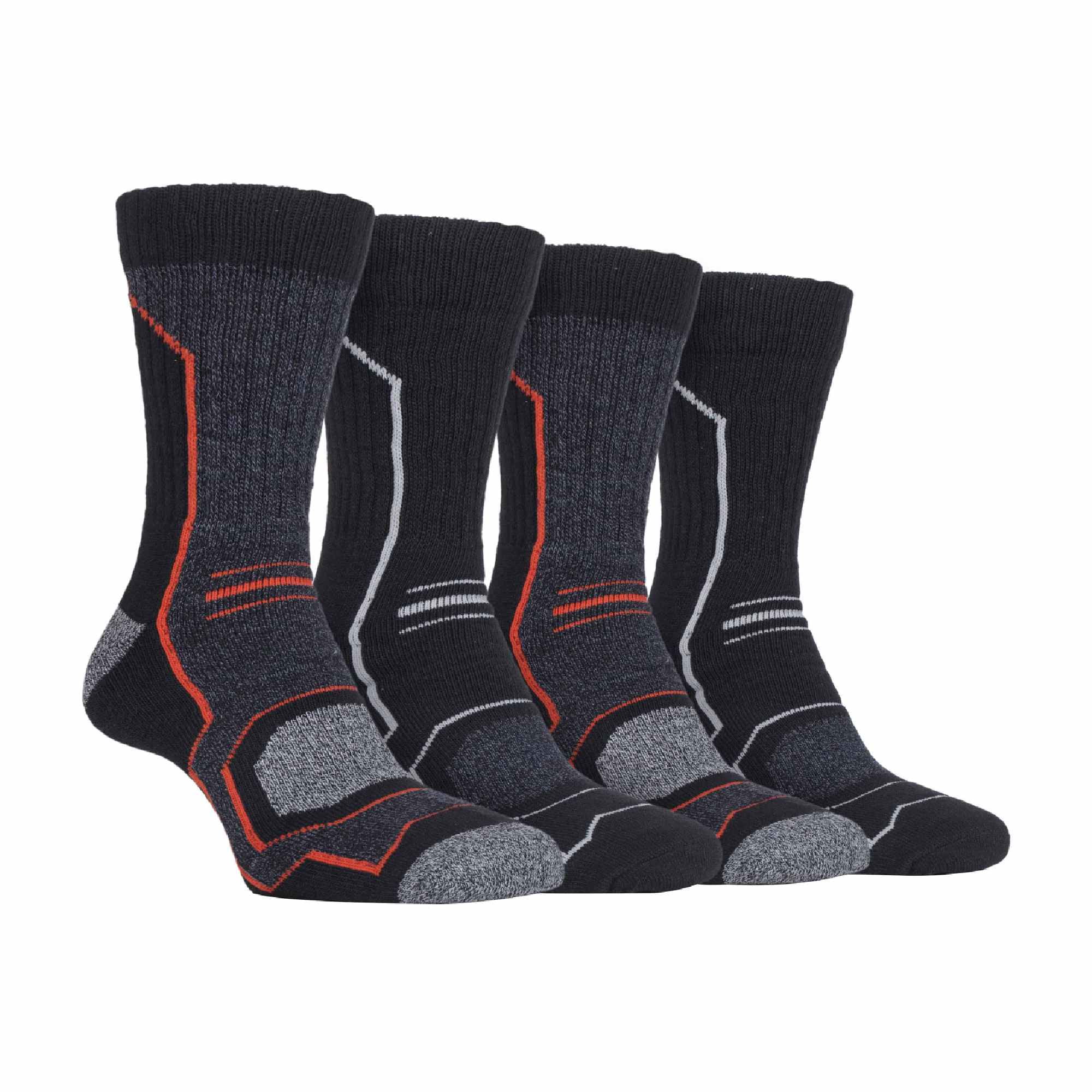 Storm Valley - 4 Pairs Mens Cushioned Anti Blister Breathable Walking ...