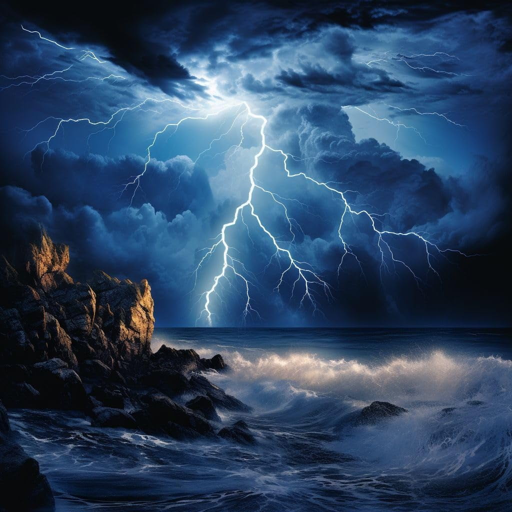 Storm Weather Rain Sky Clouds Lightning 500 Piece Jigsaw Puzzle ...