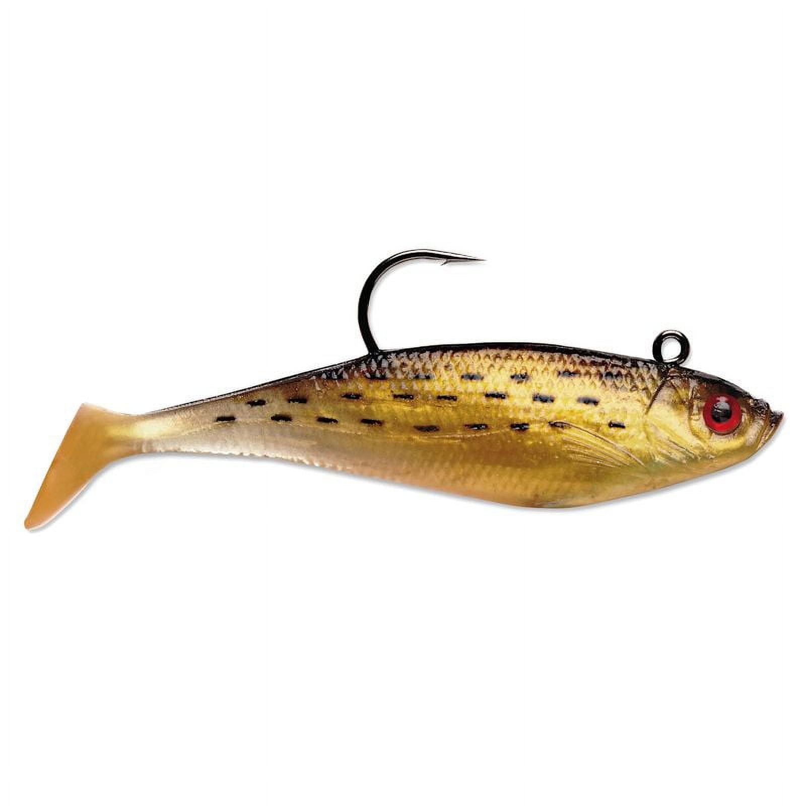 Storm WildEye Swim Shad 5" 5/8oz Golden Mullet, 3pcs, Soft Plastic ...