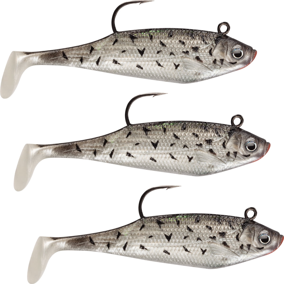 Storm Wildeye Swim Shad 3-inch Fishing Lures (3-Pack) - Black Crappie ...