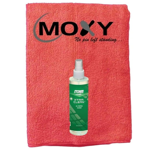 Storm Xtra Clean Bowling Ball Cleaner 8oz Spray Bottle with Moxy Micro ...