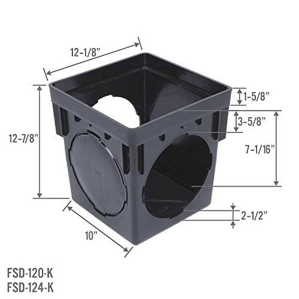 StormDrain 12-in. Square Catch Basin Yard Drainage Kit with Debris Trap ...