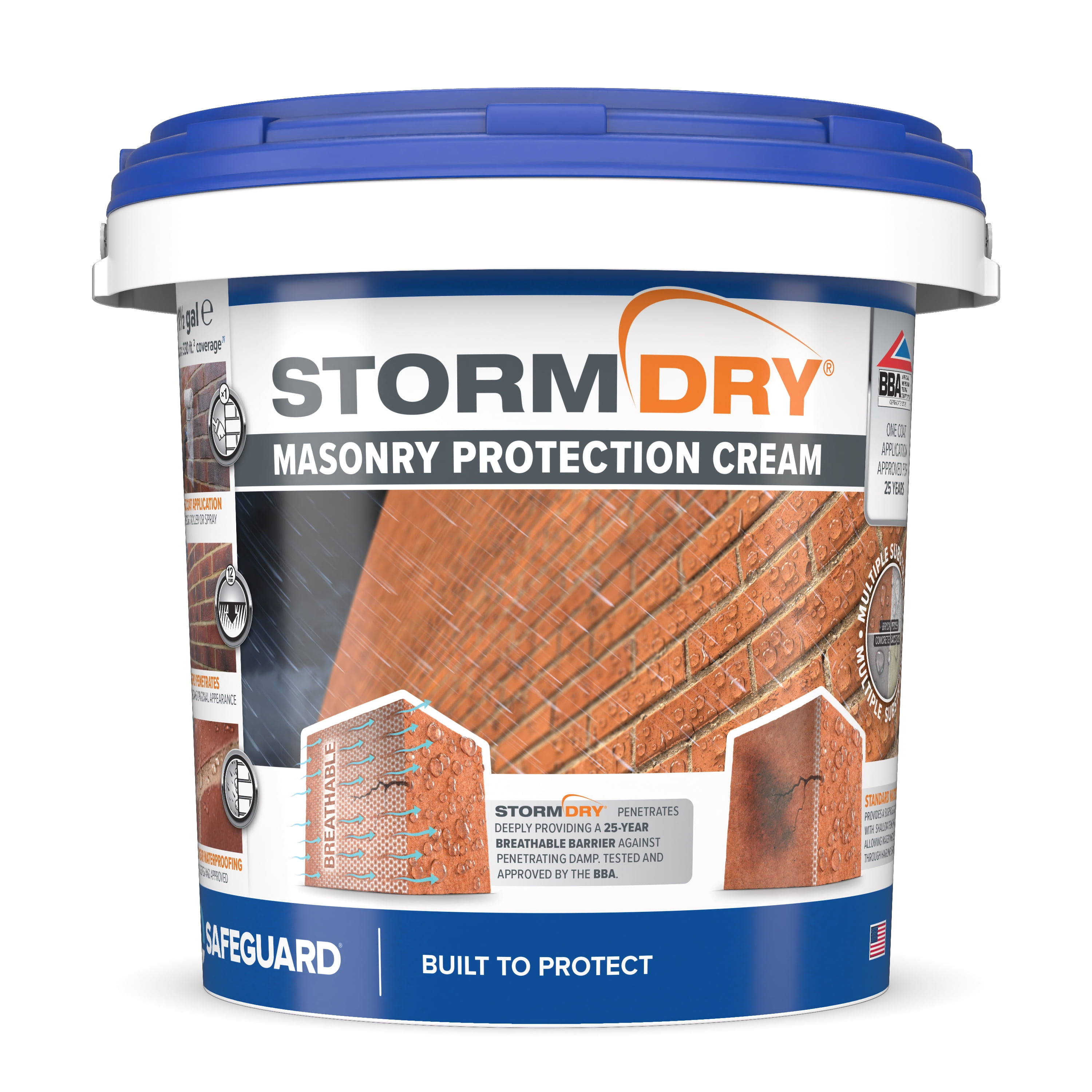 Stormdry Waterproofing Cream - 25 years Protection for Brick Exterior ...