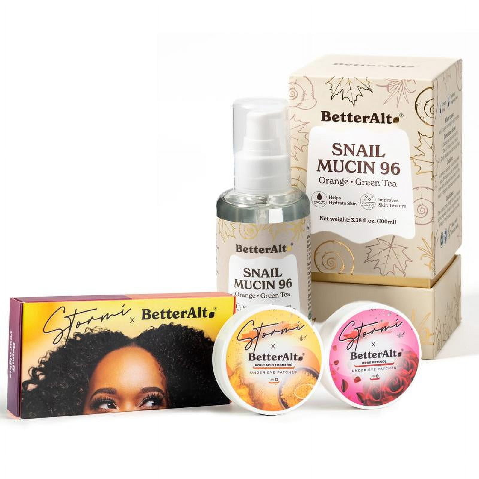 Stormi x BetterAlt Turmeric Kojic Acid Morning Under Eye Patches + Rose ...