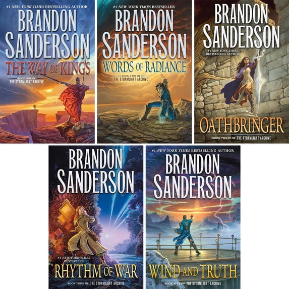 Stormlight Archive Hardcover 5-Book Set by Brandon Sanderson (The Way ...