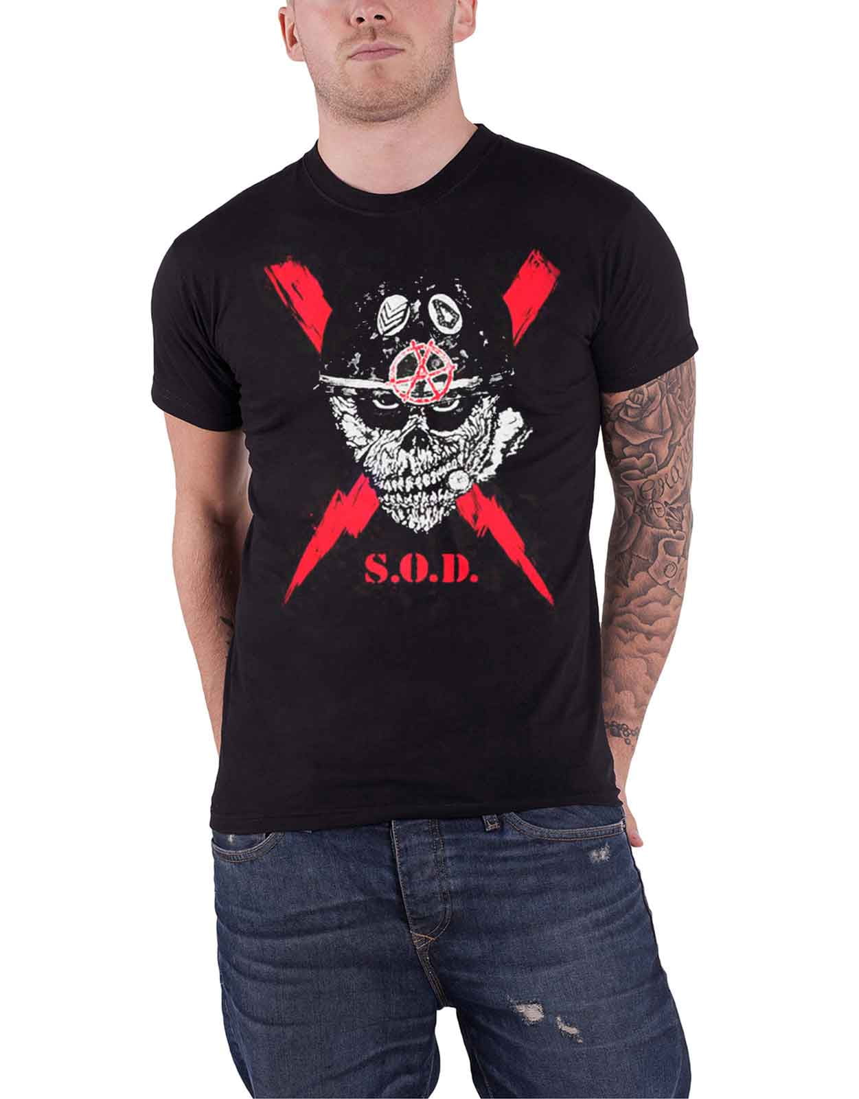 Stormtroopers Of Death T Shirt Scrawled Lightning SOD Logo Official ...