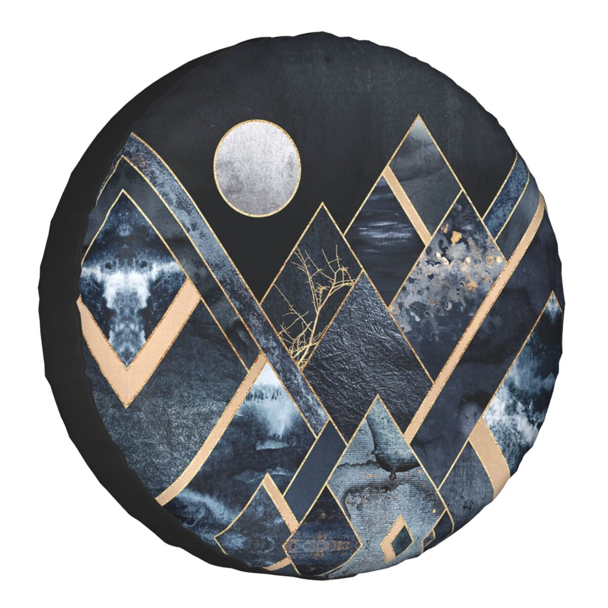 Stormy Mountains Dark Blue Mountain Landscape Spare Tire Cover for ...